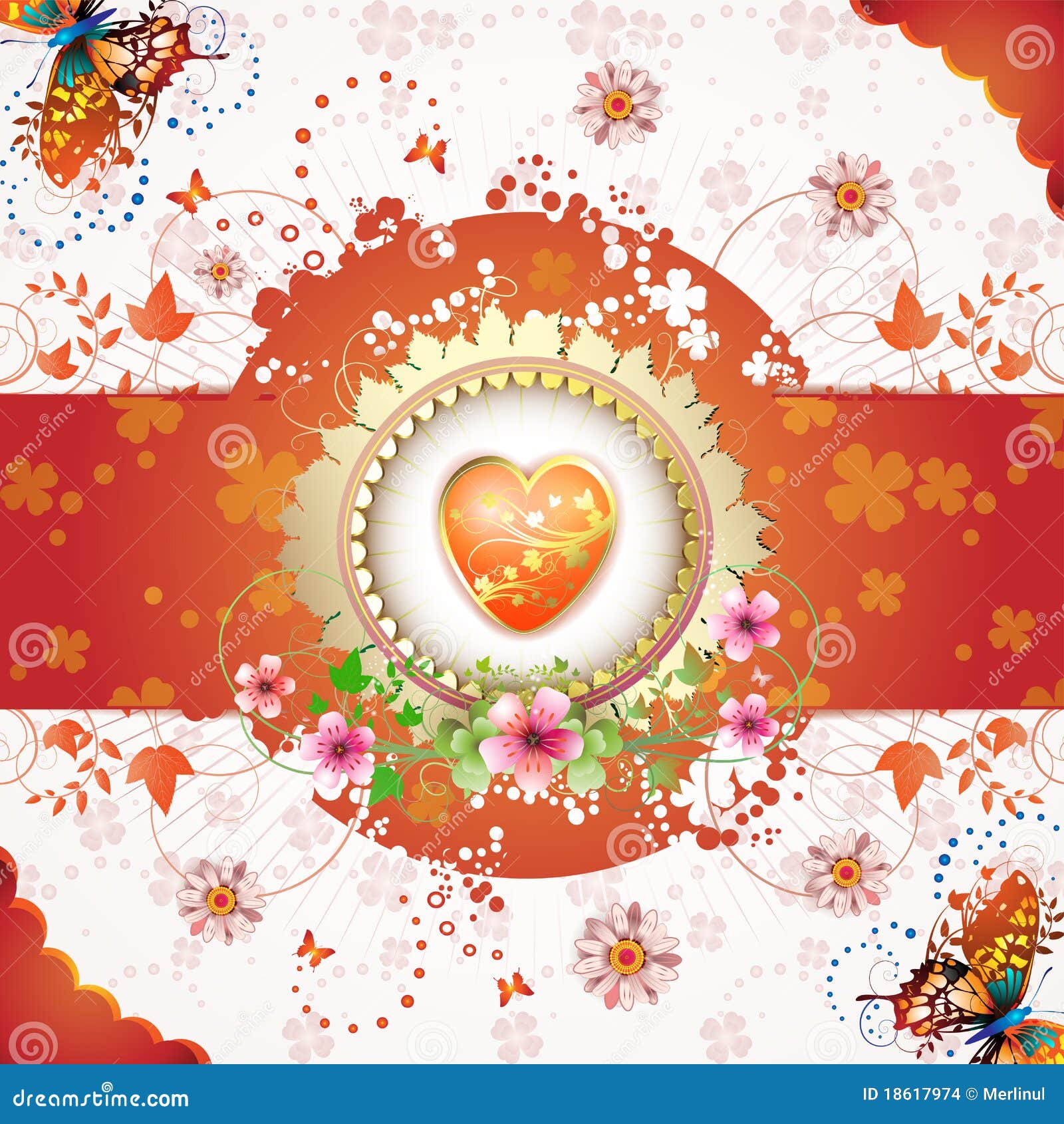 Carte du jour de Valentine illustration de vecteur. Illustration of ...