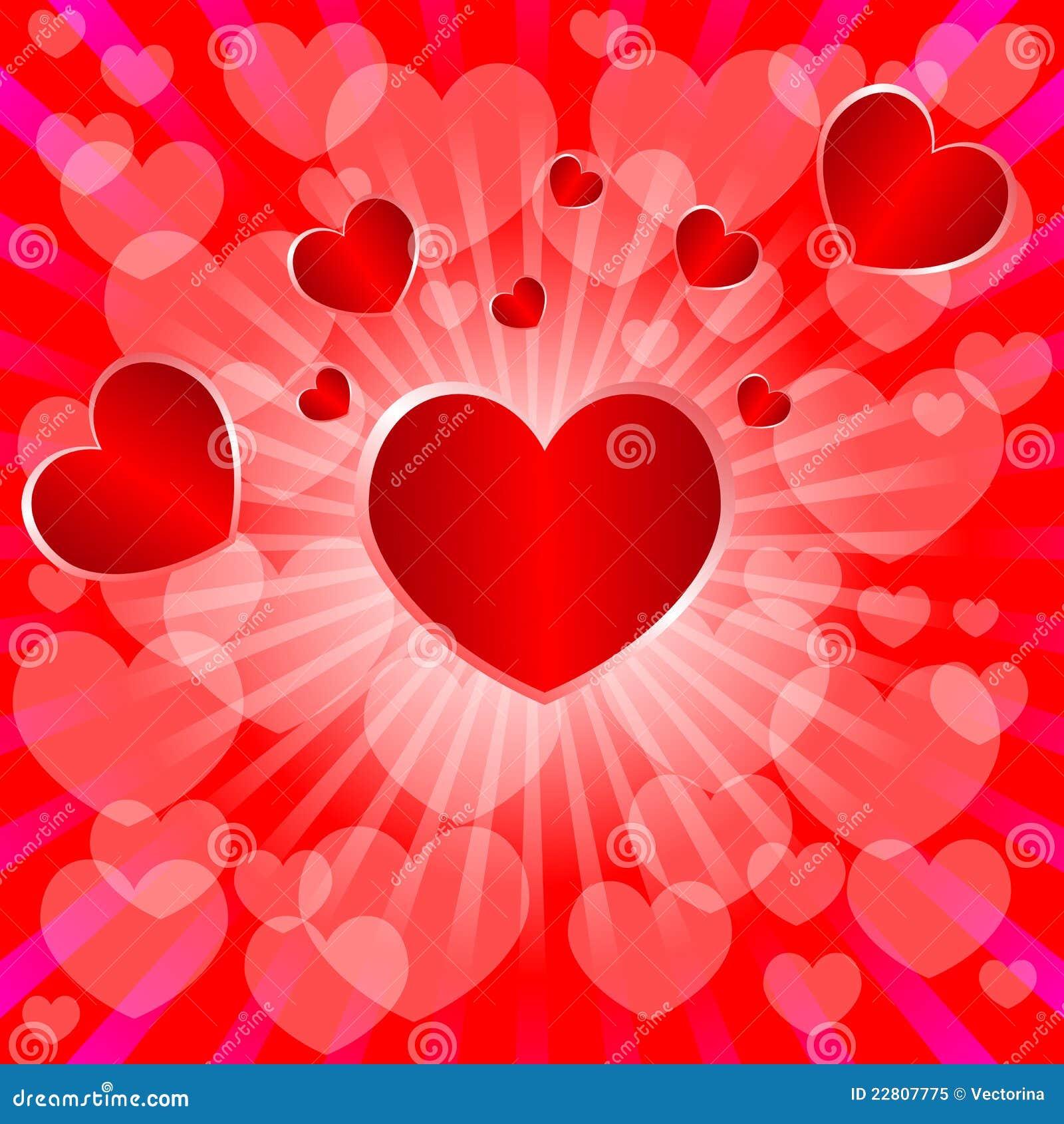 Carte du jour de Valentine illustration de vecteur. Illustration du ...