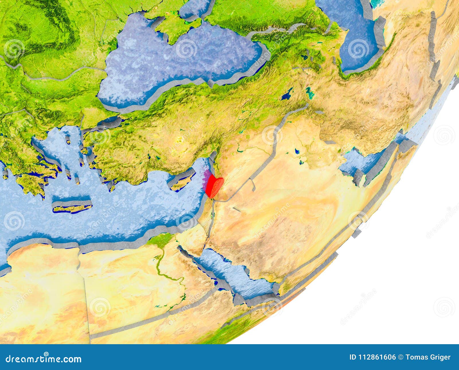 Carte du Liban sur terre illustration stock. Illustration du objet ...