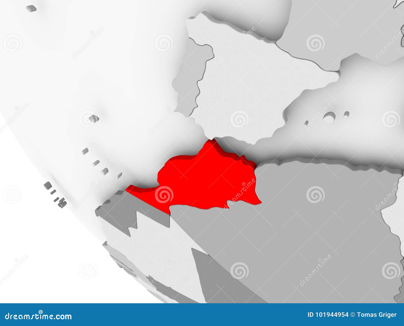 Carte du Maroc en rouge illustration stock. Illustration du ...