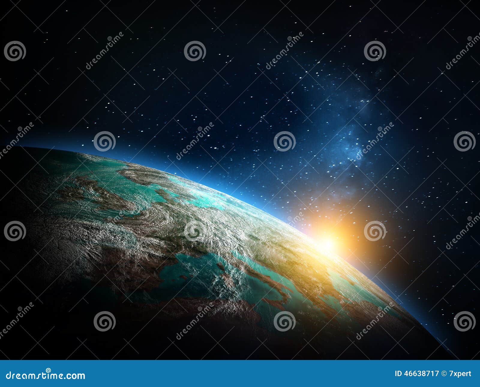 Carte du monde de l'espace illustration stock. Illustration du earth ...