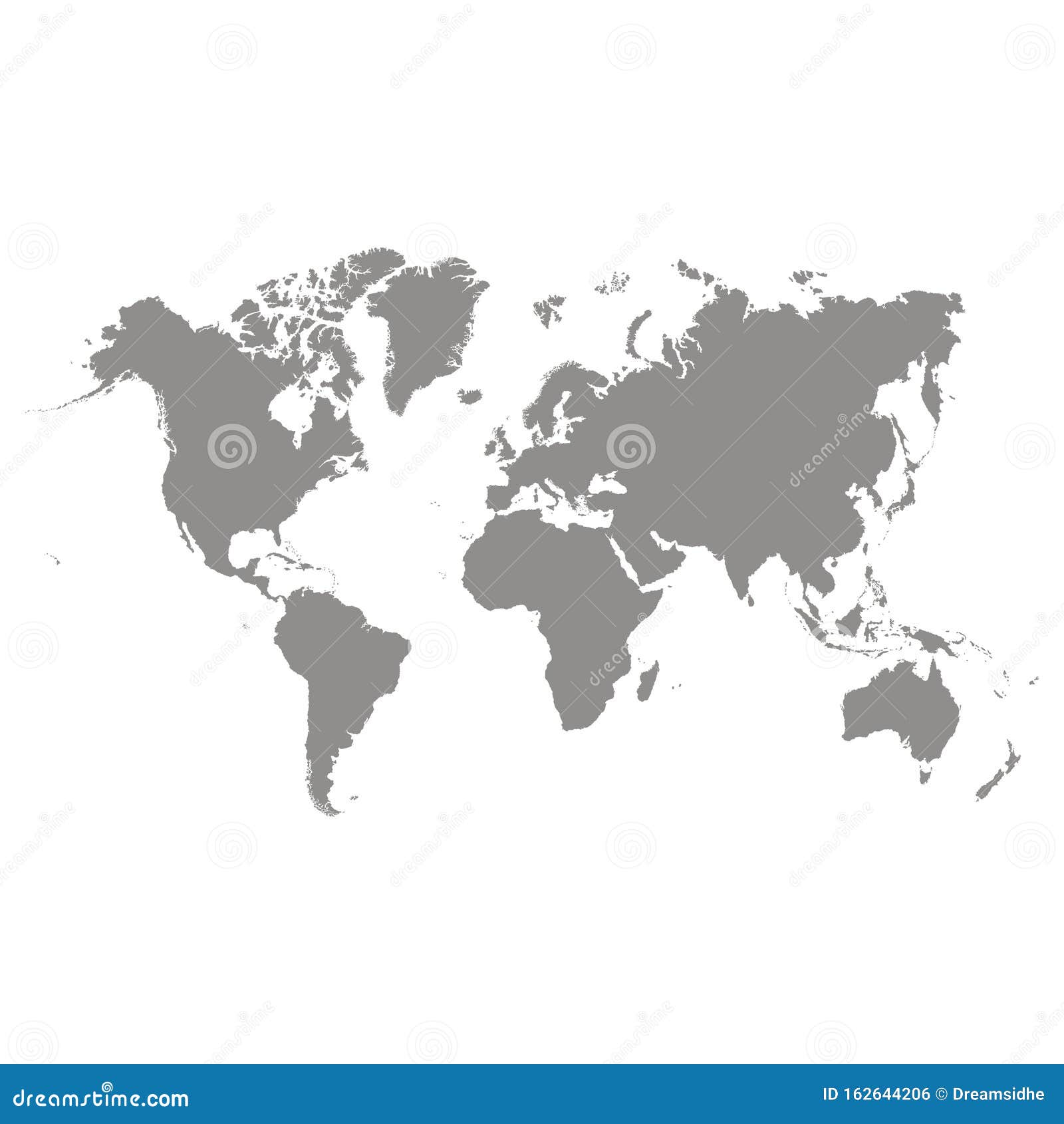 Carte du monde vectoriel illustration de vecteur. Illustration du ...