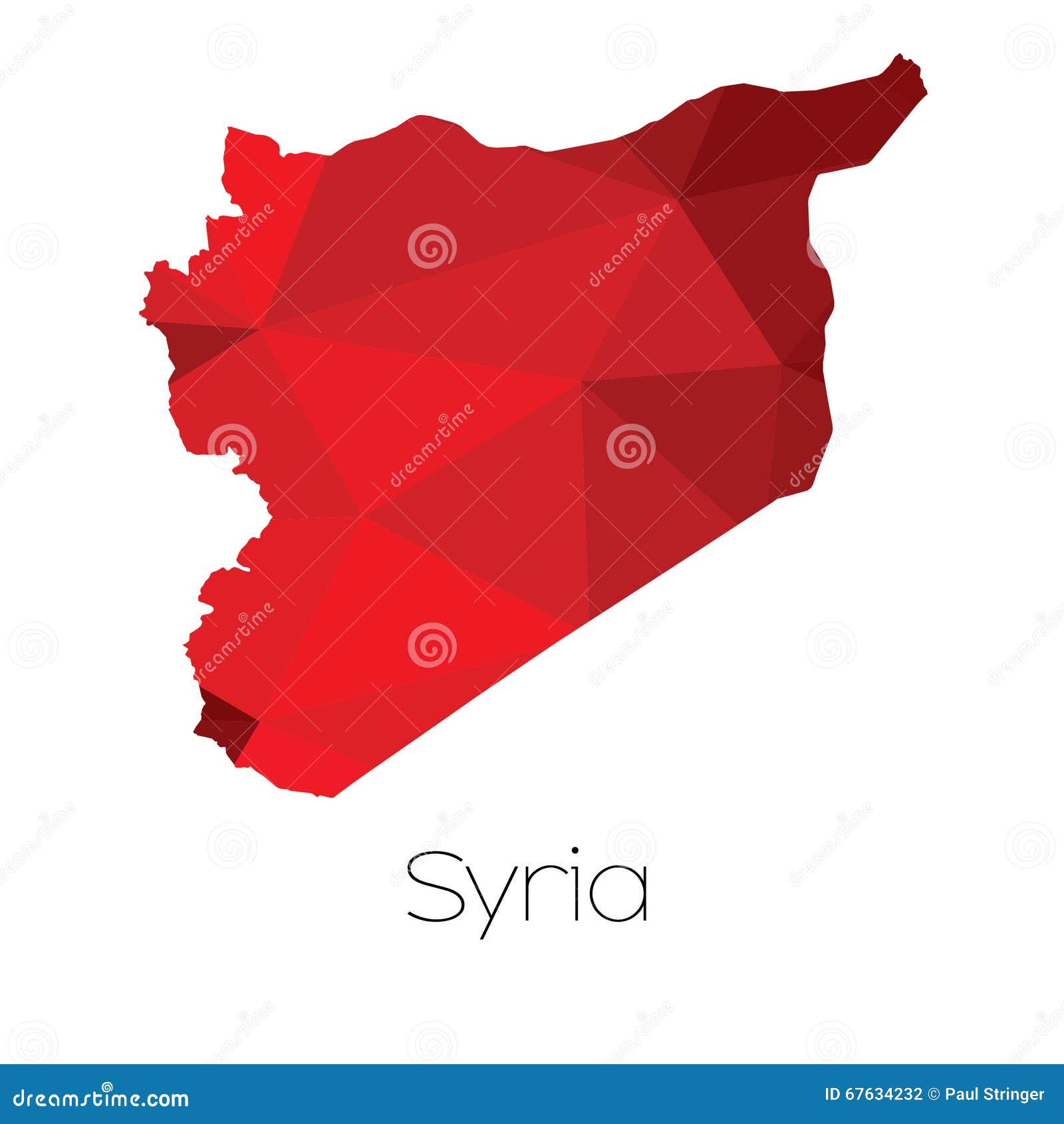 Carte du pays de la Syrie illustration stock. Illustration du physique ...