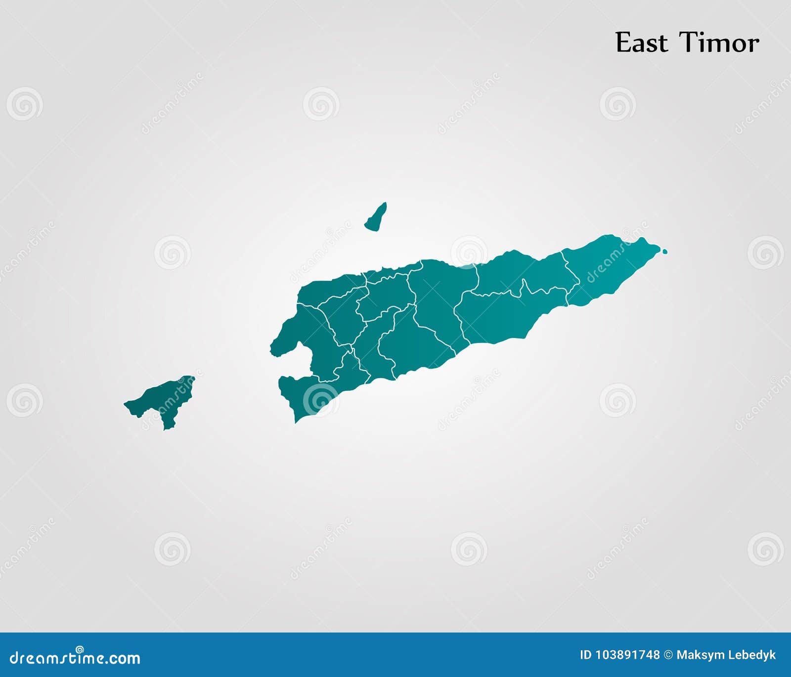 Carte du Timor oriental illustration stock. Illustration du carte ...