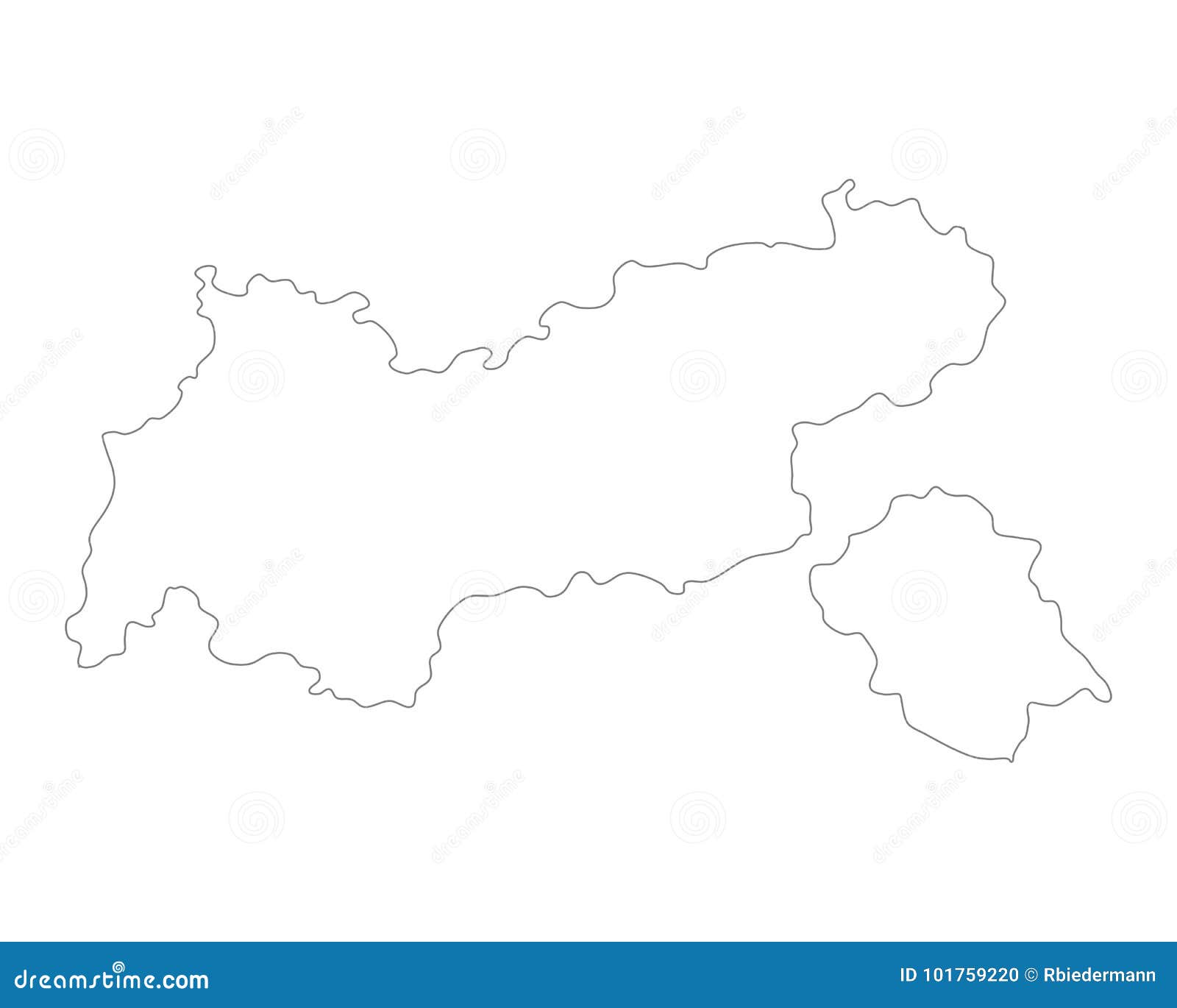 Carte du Tyrol illustration de vecteur. Illustration du gris - 101759220