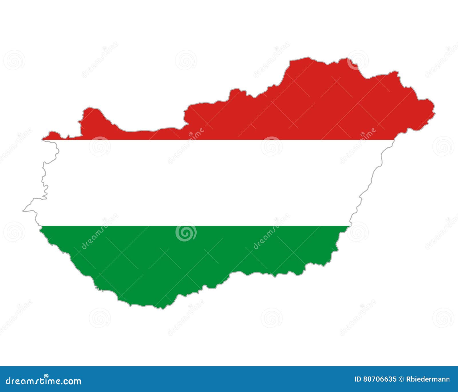 Carte Et Drapeau De La Hongrie Illustration de Vecteur - Illustration ...
