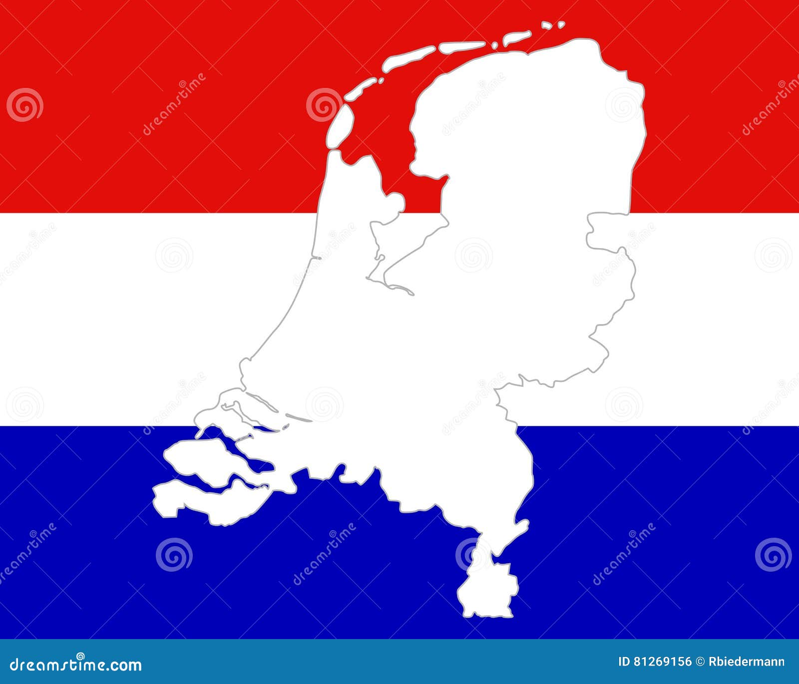 Carte Et Drapeau Des Pays-Bas Illustration de Vecteur - Illustration du ...