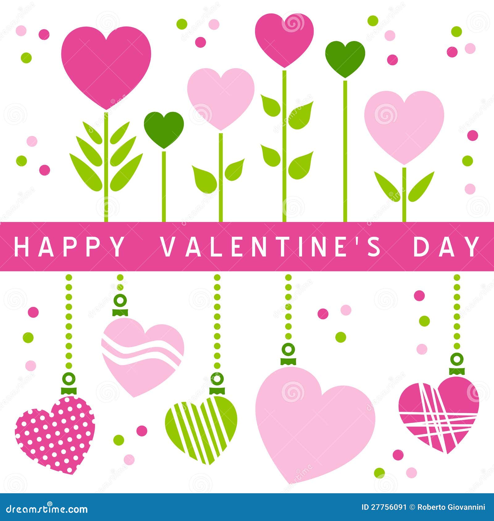 Carte Heureuse De Jour De Valentines [1] Illustration de Vecteur ...