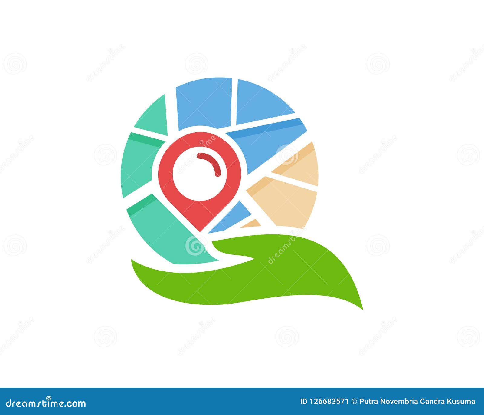 Carte Logo Icon Design D'aide Illustration de Vecteur - Illustration du ...