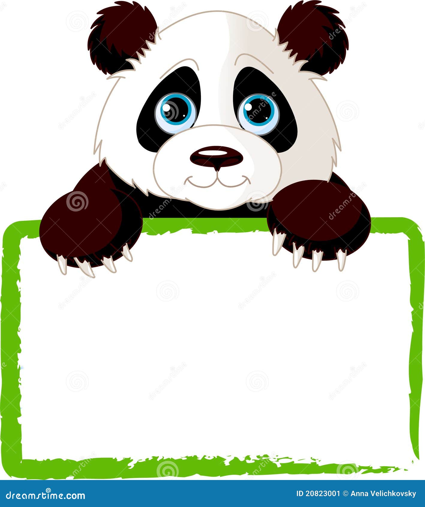 Carte mignonne de panda illustration de vecteur. Illustration du ...