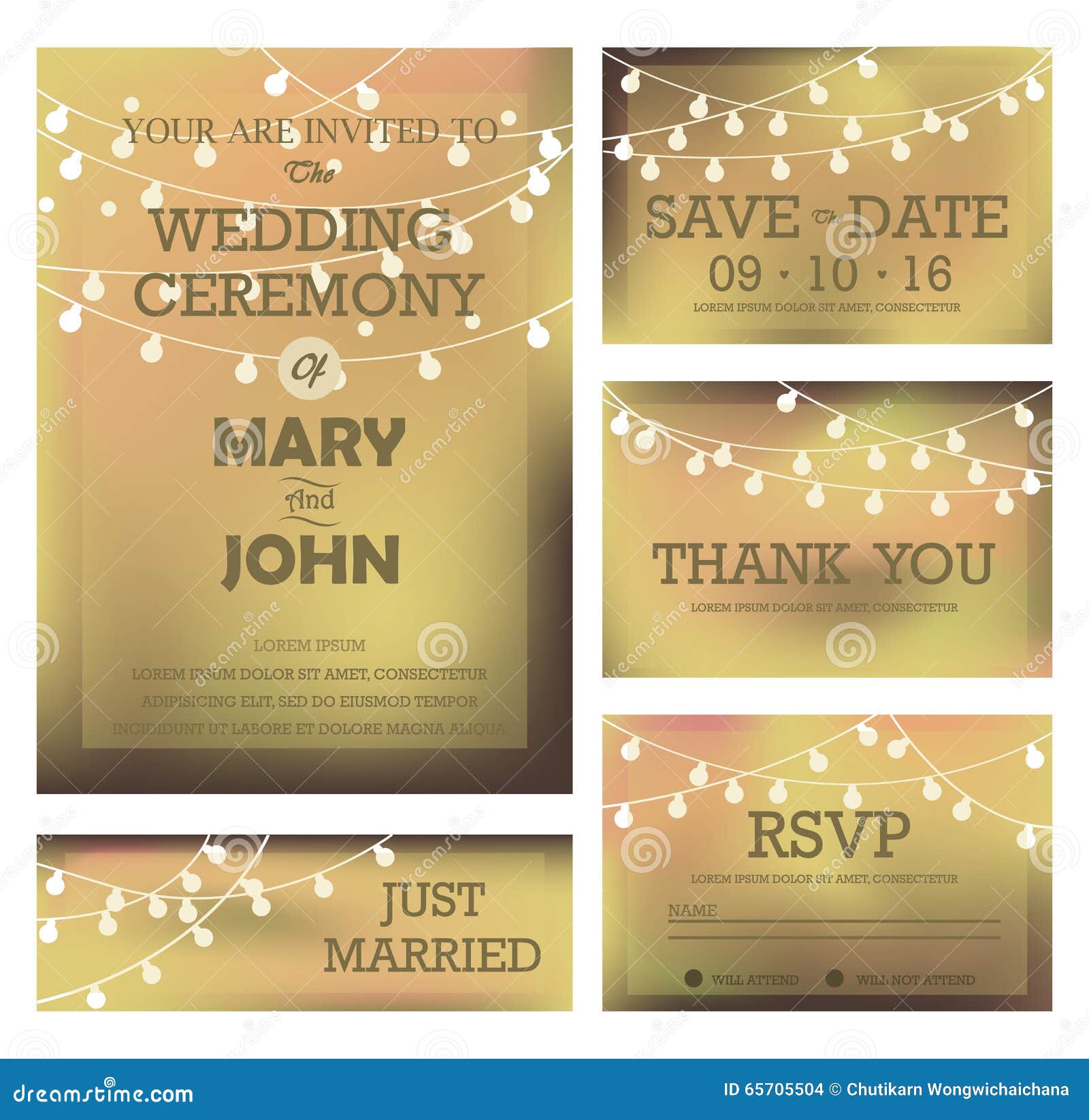 Carte Moderne D'invitation De Mariage Illustration de Vecteur ...