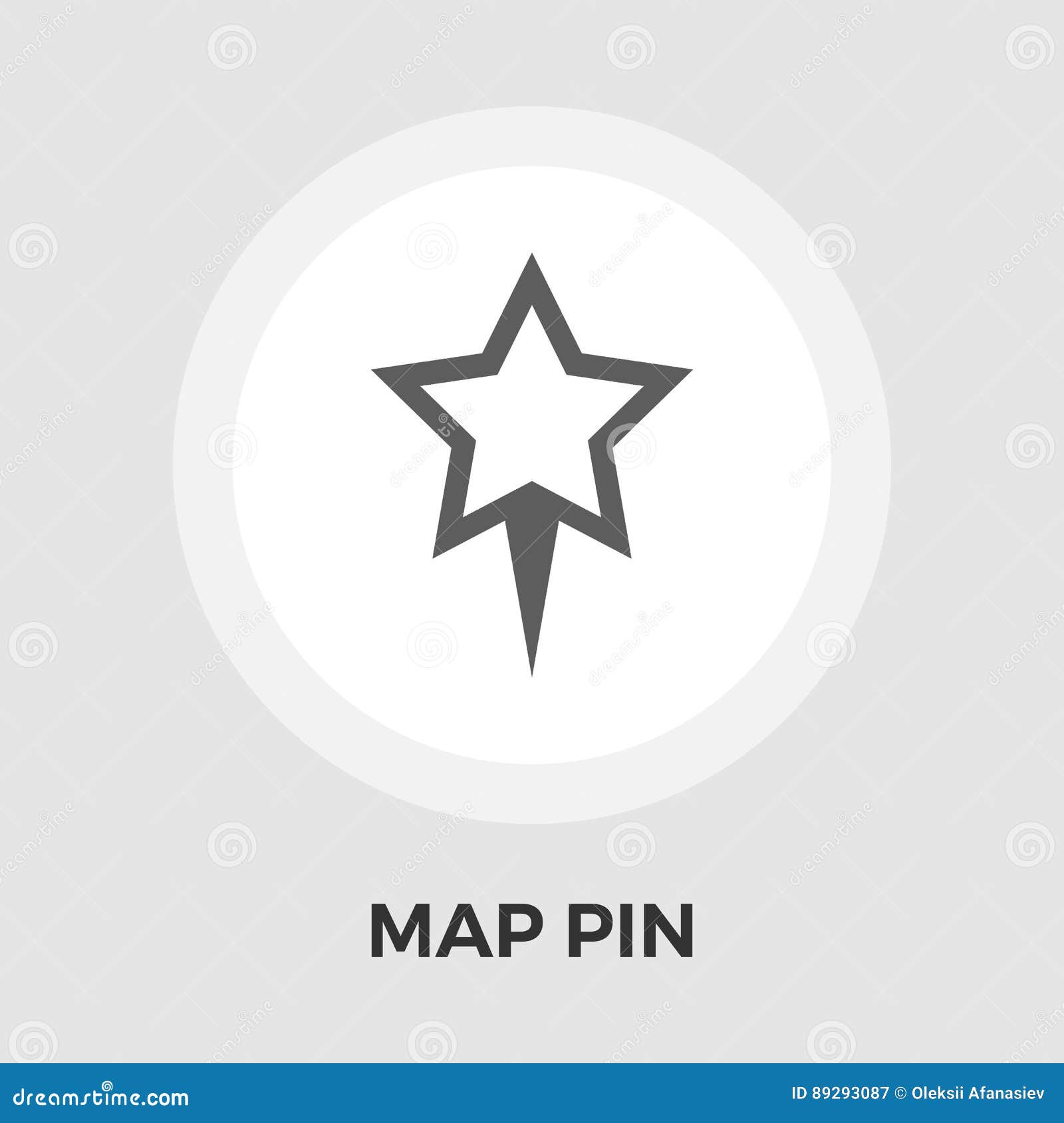 Carte Pin Flat Icon illustration de vecteur. Illustration du signe ...