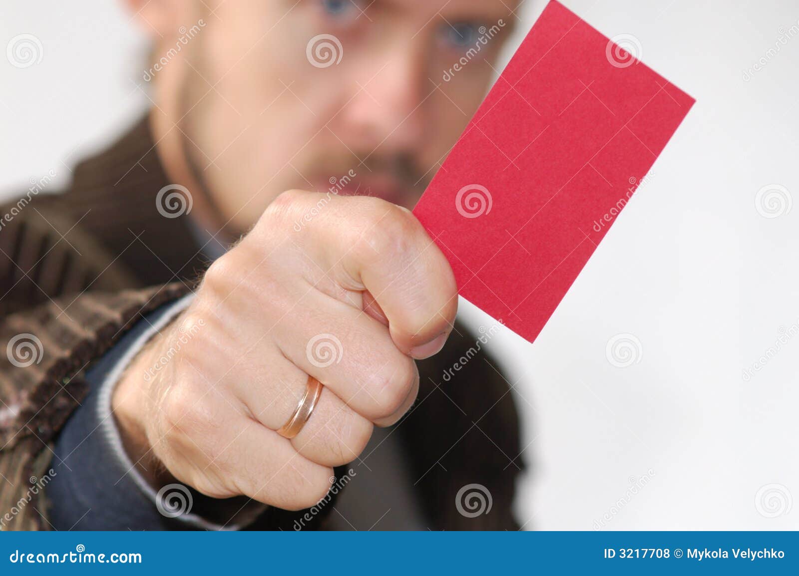 Carte rouge photo stock. Image du sport, rouge, embargo - 3217708