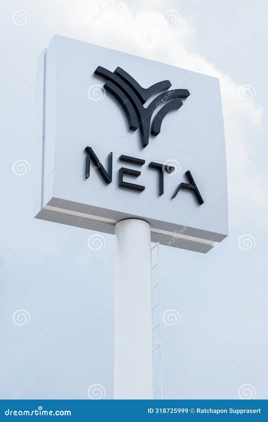 Cartel con el logo neta imagen de archivo editorial. Imagen de ...