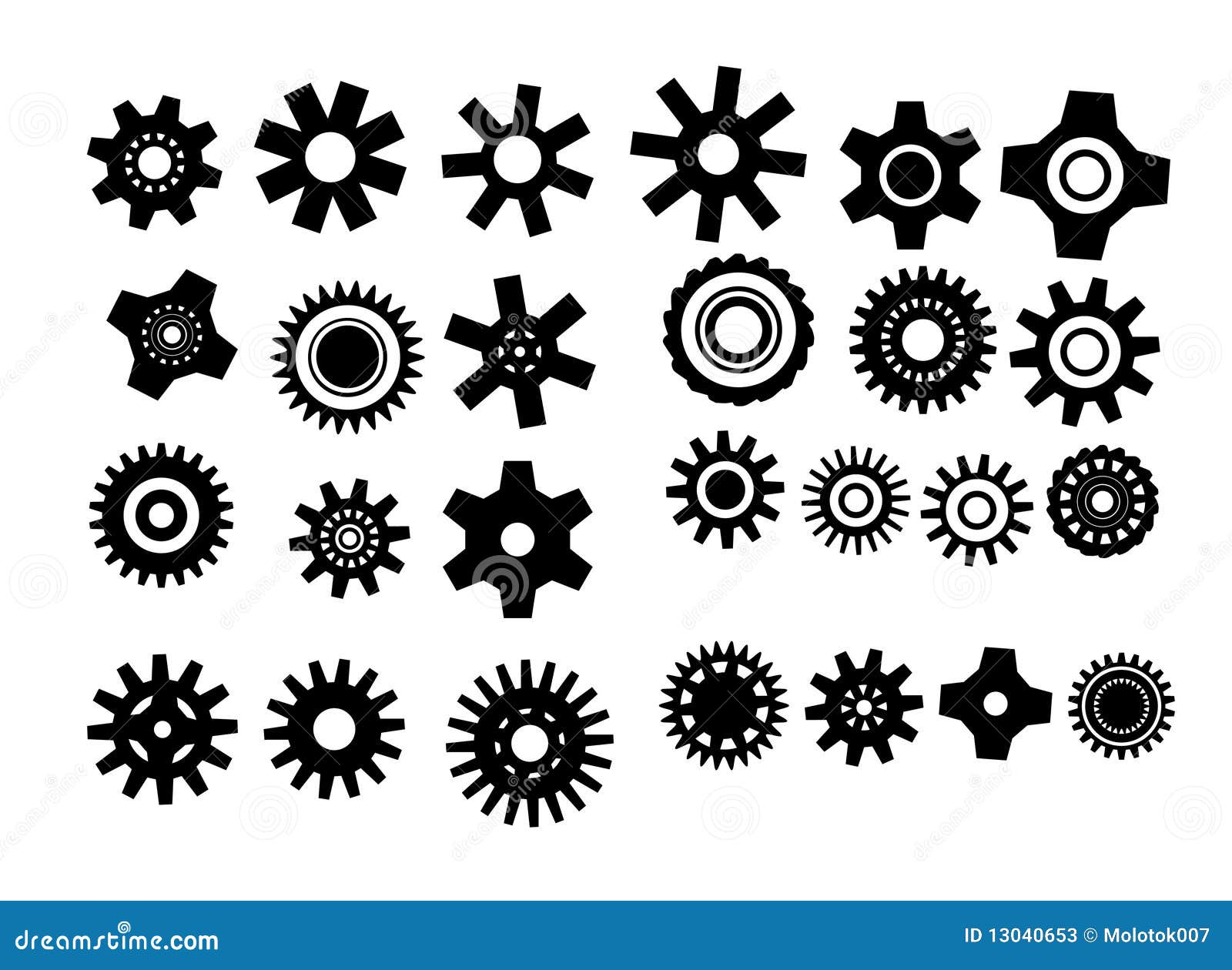 Cartel Con La Rueda Dentada. Ilustración del Vector - Ilustración de ...