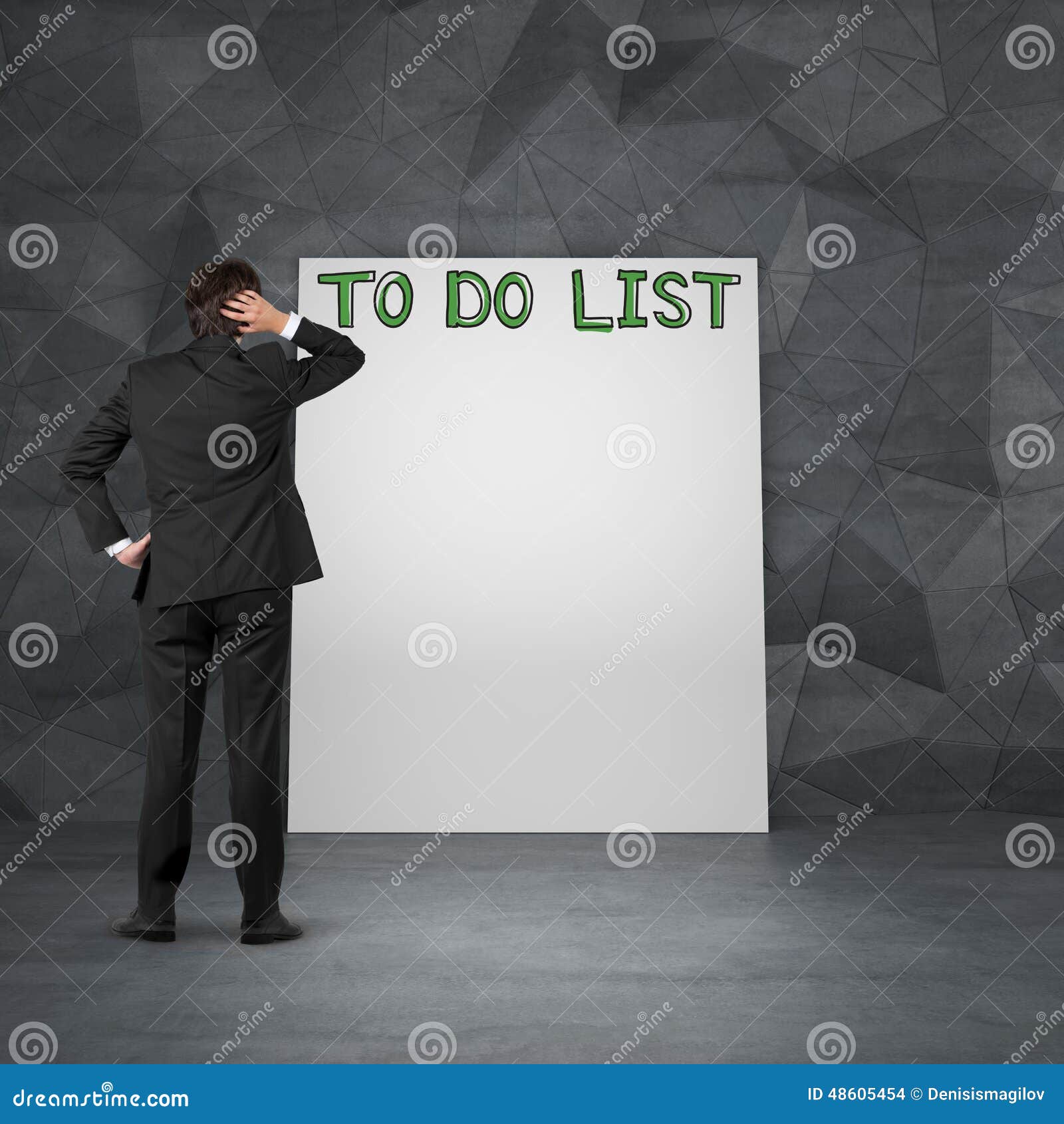 Cartel Con Para Hacer La Lista Foto de archivo - Imagen de mudanza ...