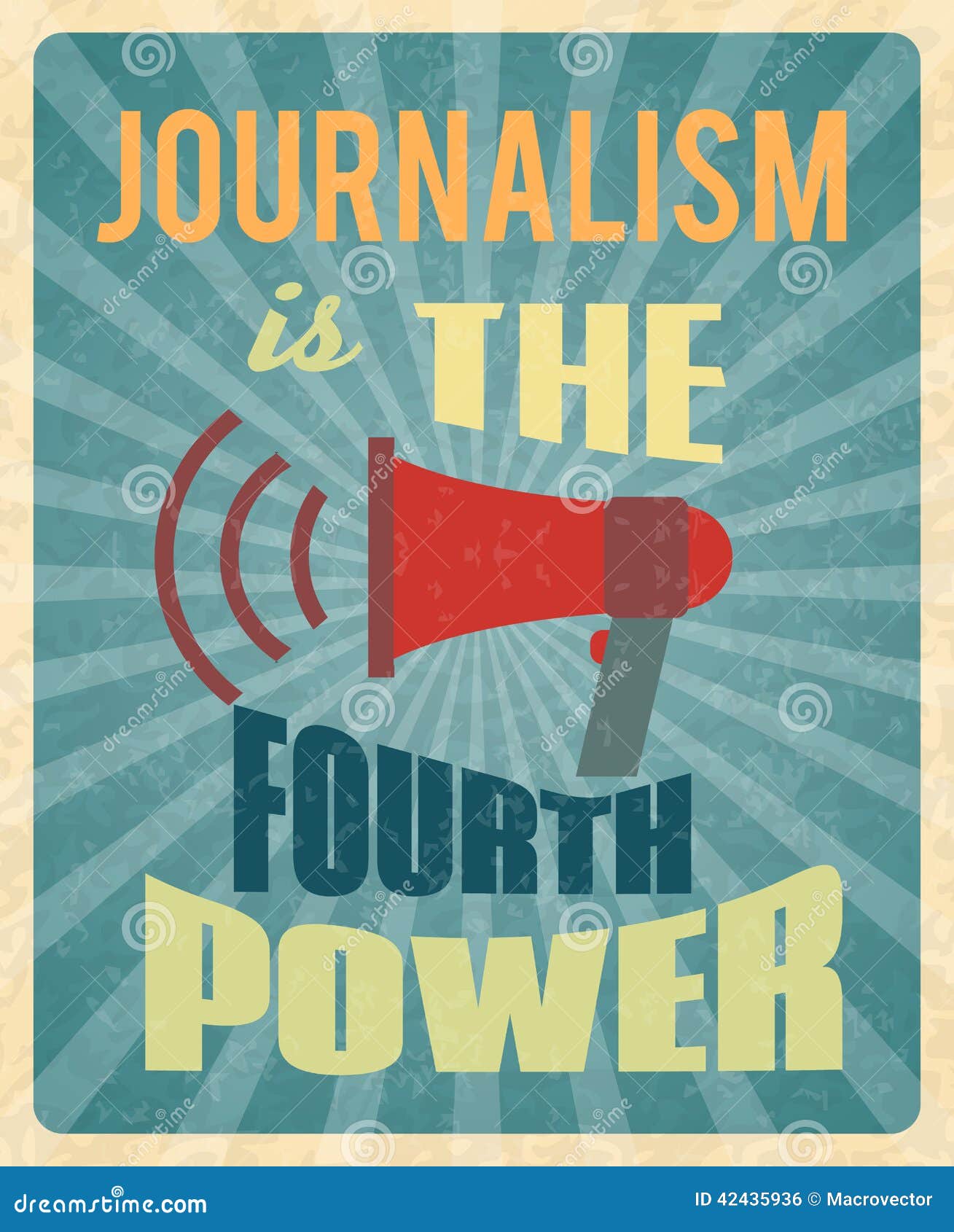 Cartel del periodismo ilustración del vector. Ilustración de cartel ...