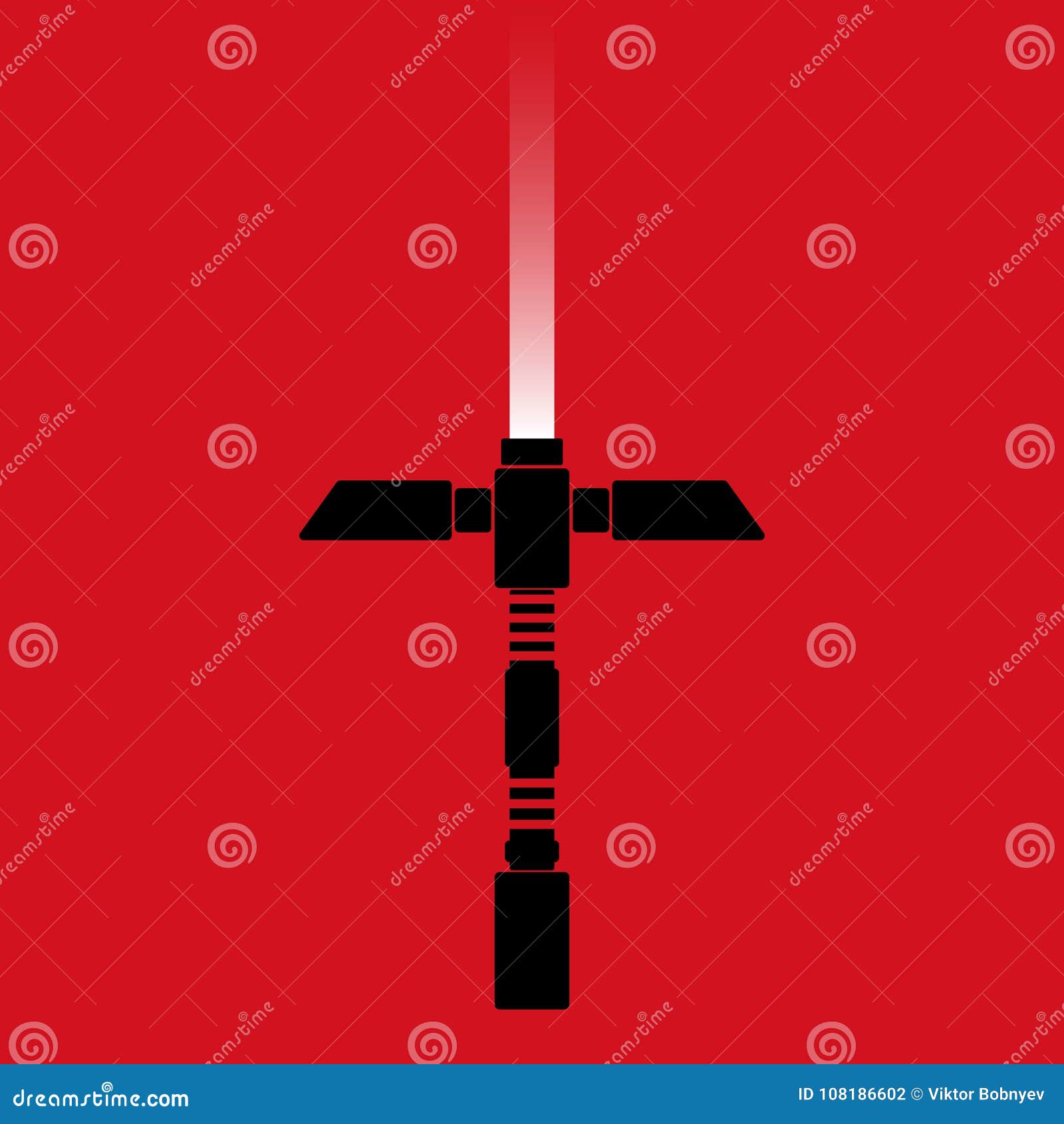 Cartel del sable del laser ilustración del vector. Ilustración de viejo ...