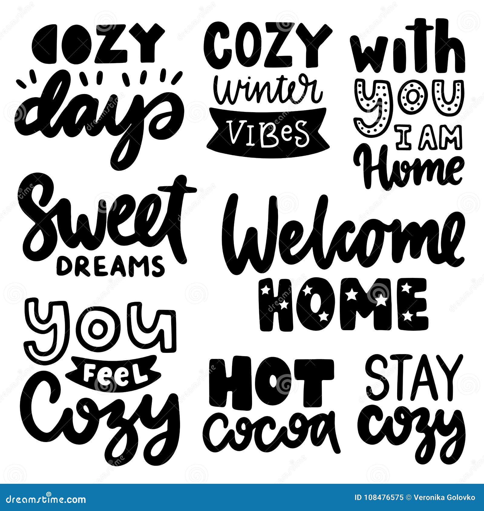 Cartel Del Vector Con Frases Ilustración del Vector - Ilustración de ...