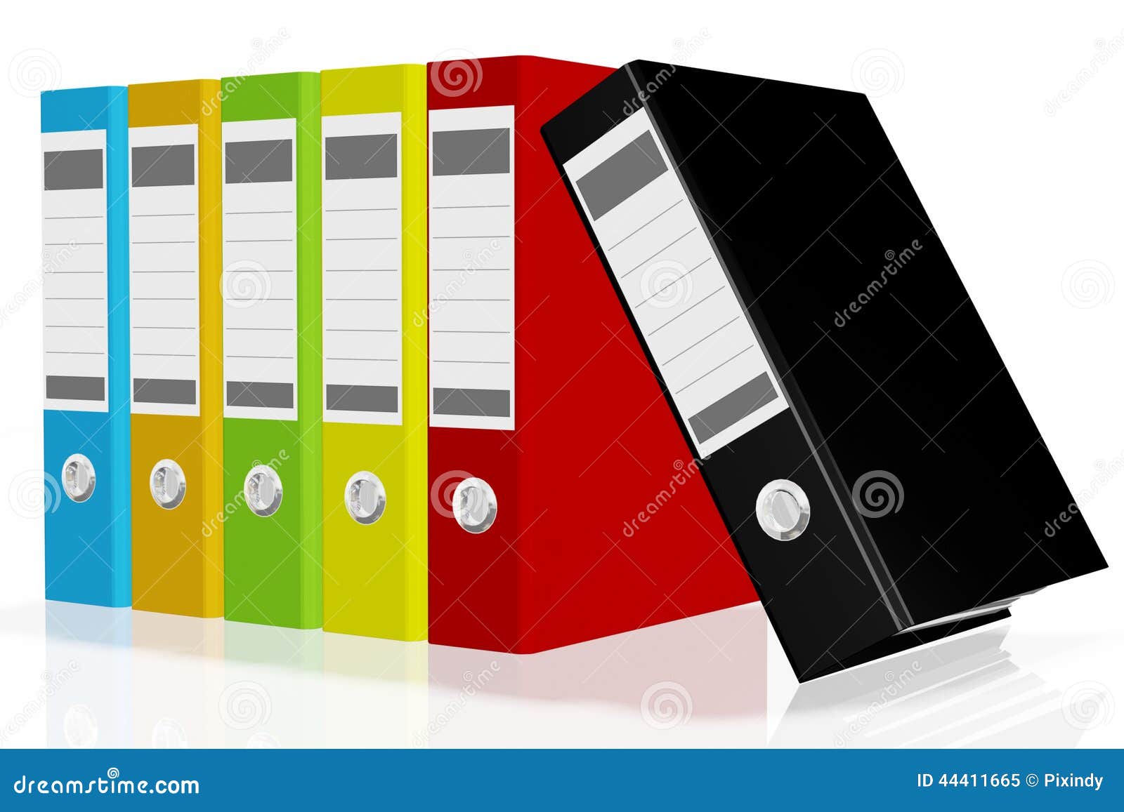 Cartelle Per I Documenti, Immagini 3D Illustrazione di Stock ...