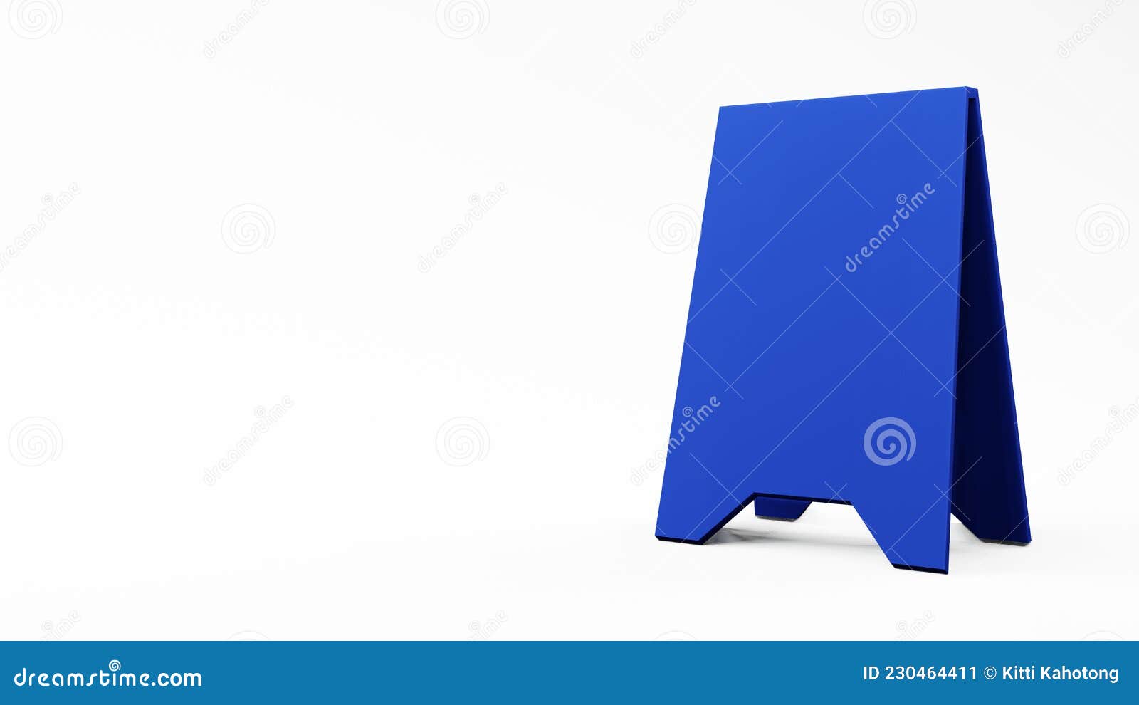 Cartello Blu Di Sfondo Bianco 3d Rendering Illustrazione di Stock ...