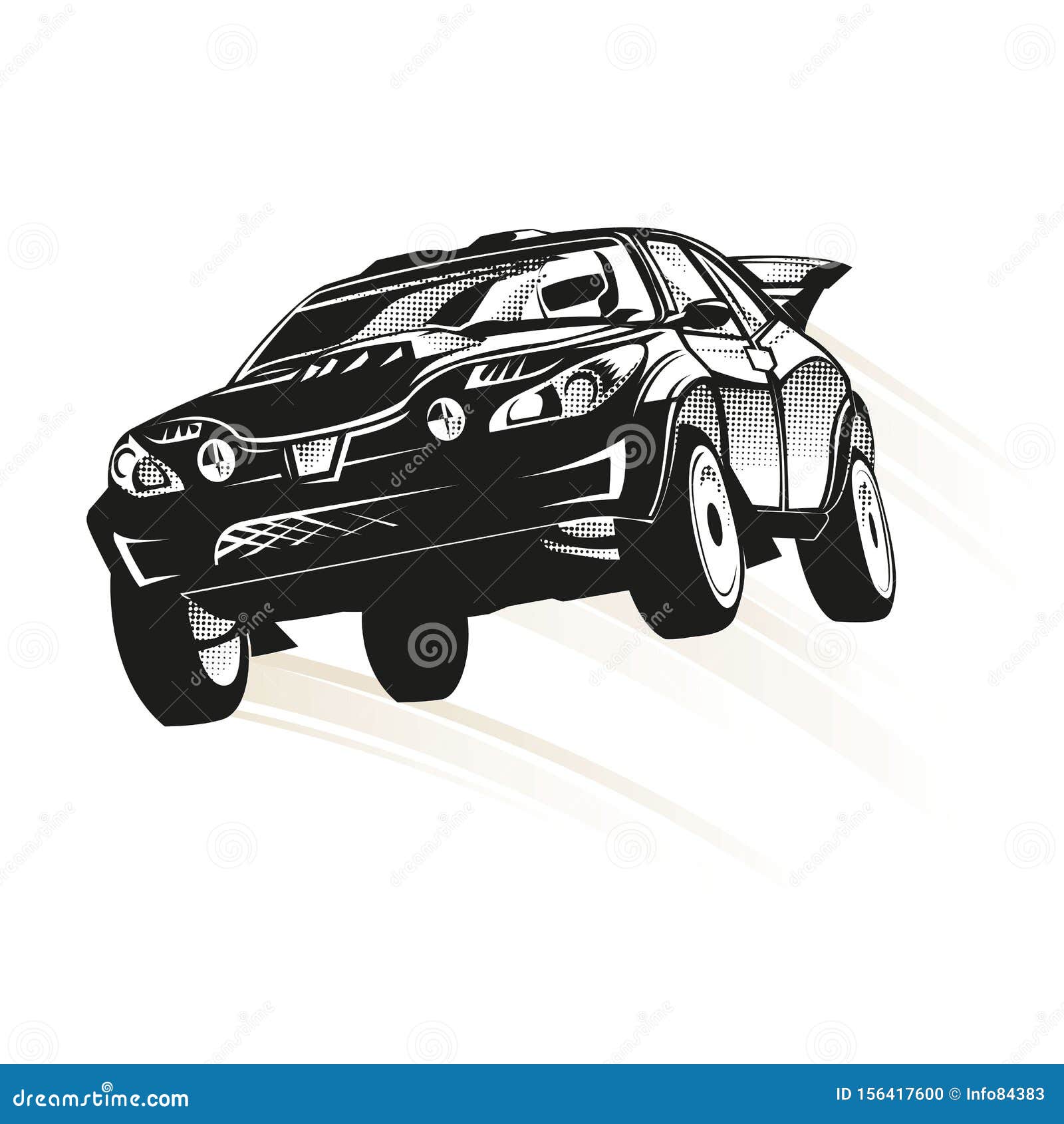 Speed Automobile Racing and Off Road Rally Car. Championship Extreme ...