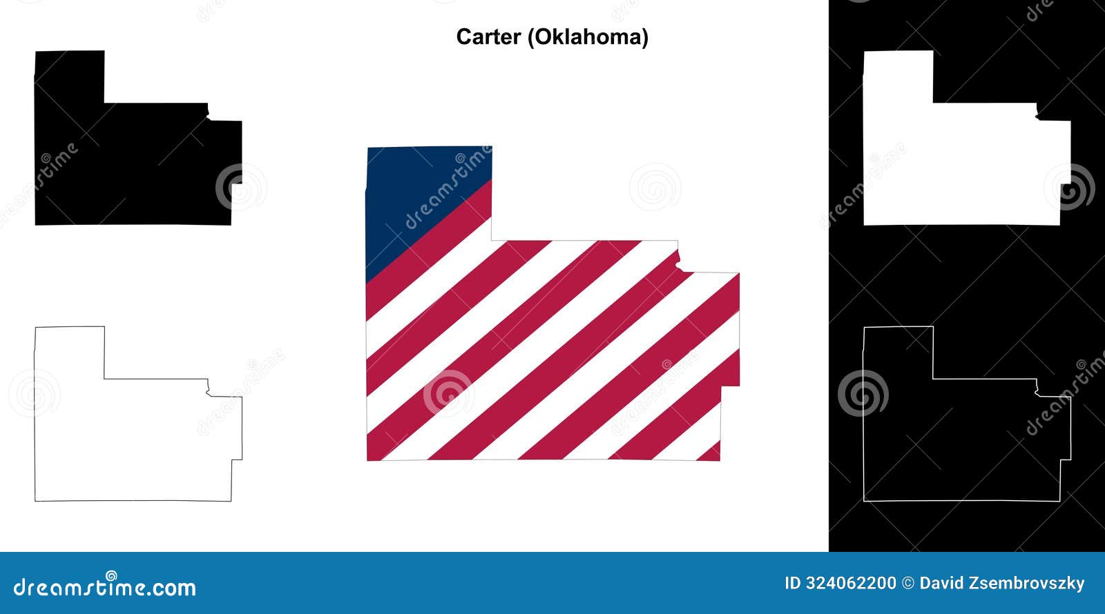 Carter outline map stock illustration. Illustration of vector - 324062200