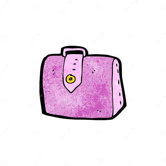 Cartera Rosada De La Historieta Ilustración del Vector - Ilustración de ...