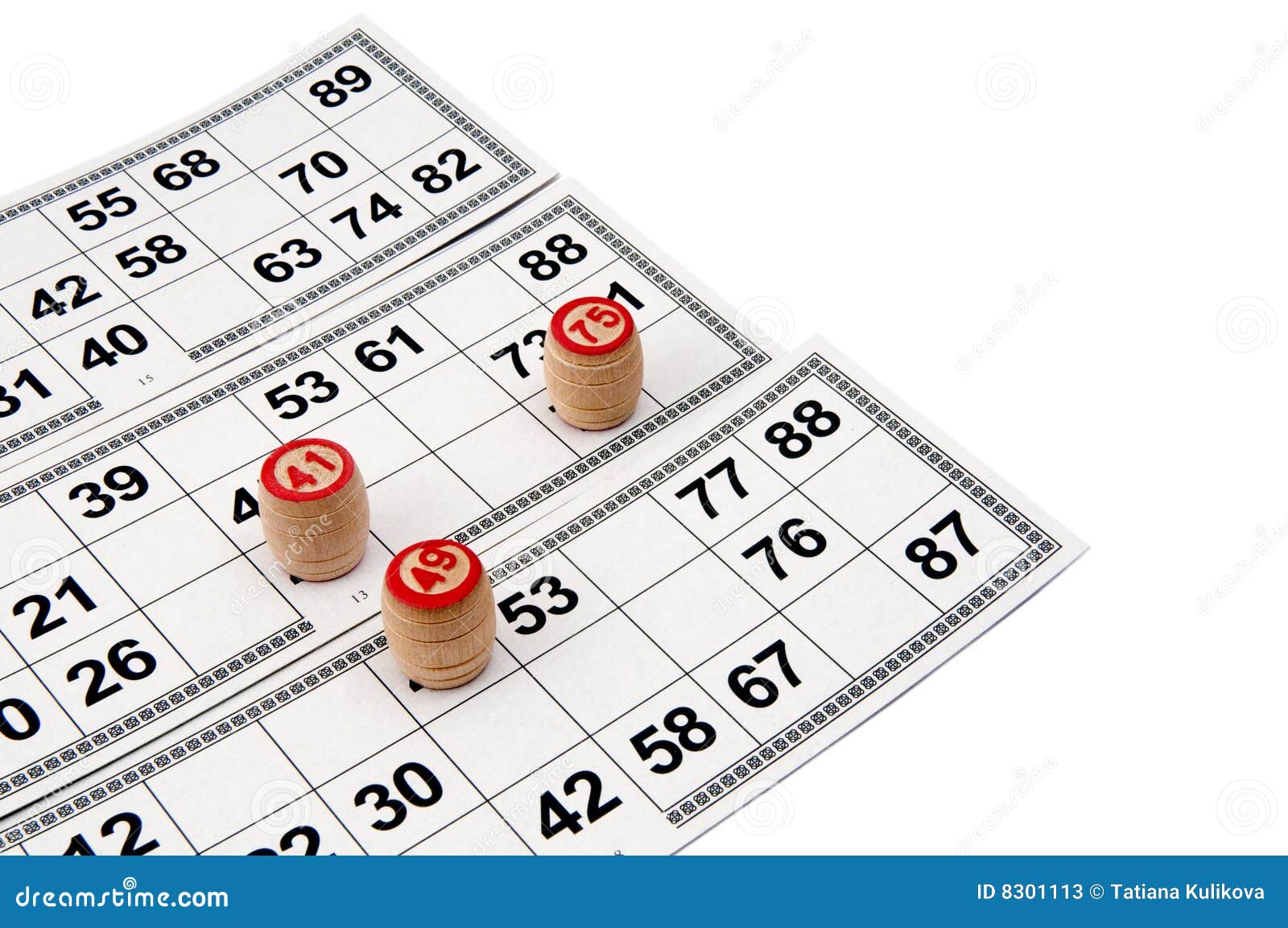Cartes de loto image stock. Image du gain, chiffre, possibilité - 8301113