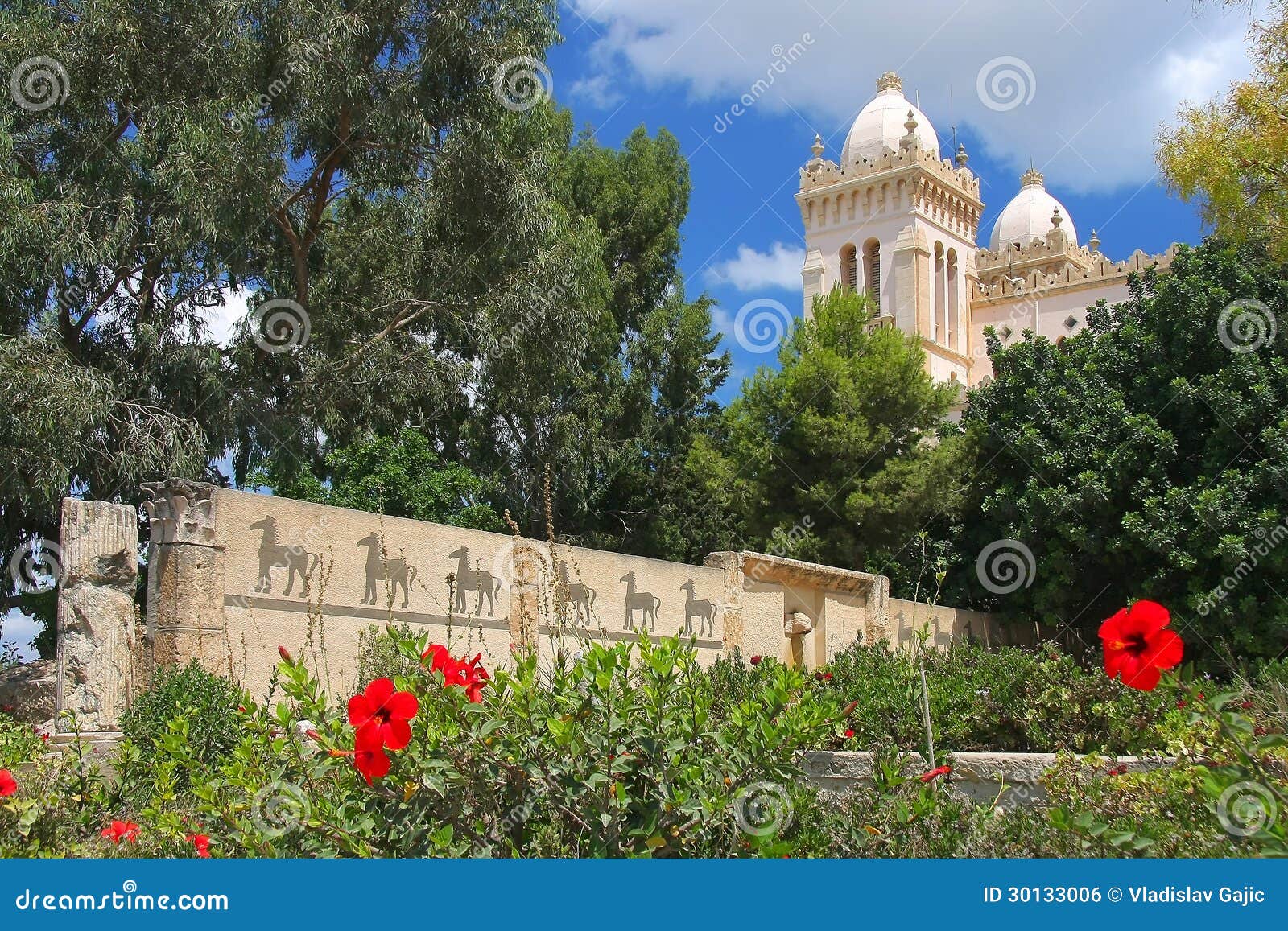 Carthage park and palace stock photo. Image of memorial - 30133006