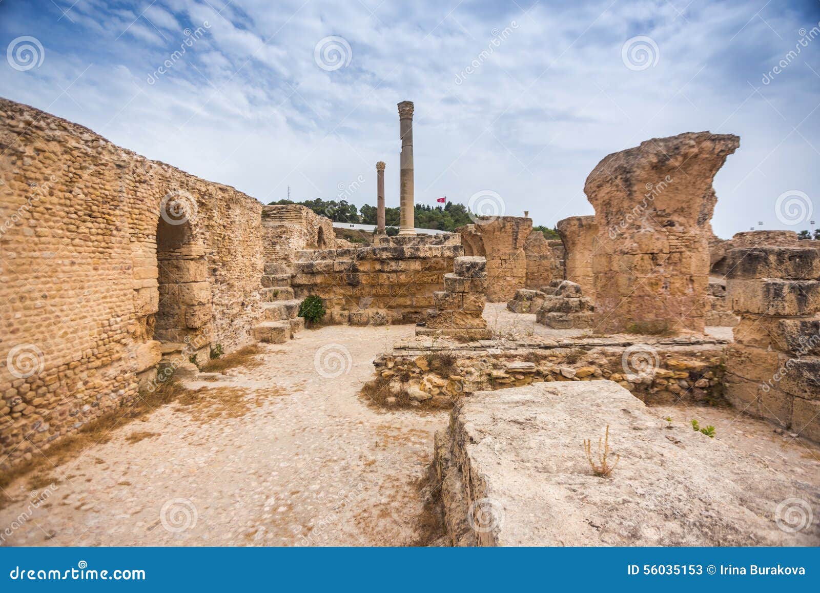 Carthage, Tunisia stock image. Image of antiquities, landmark - 56035153