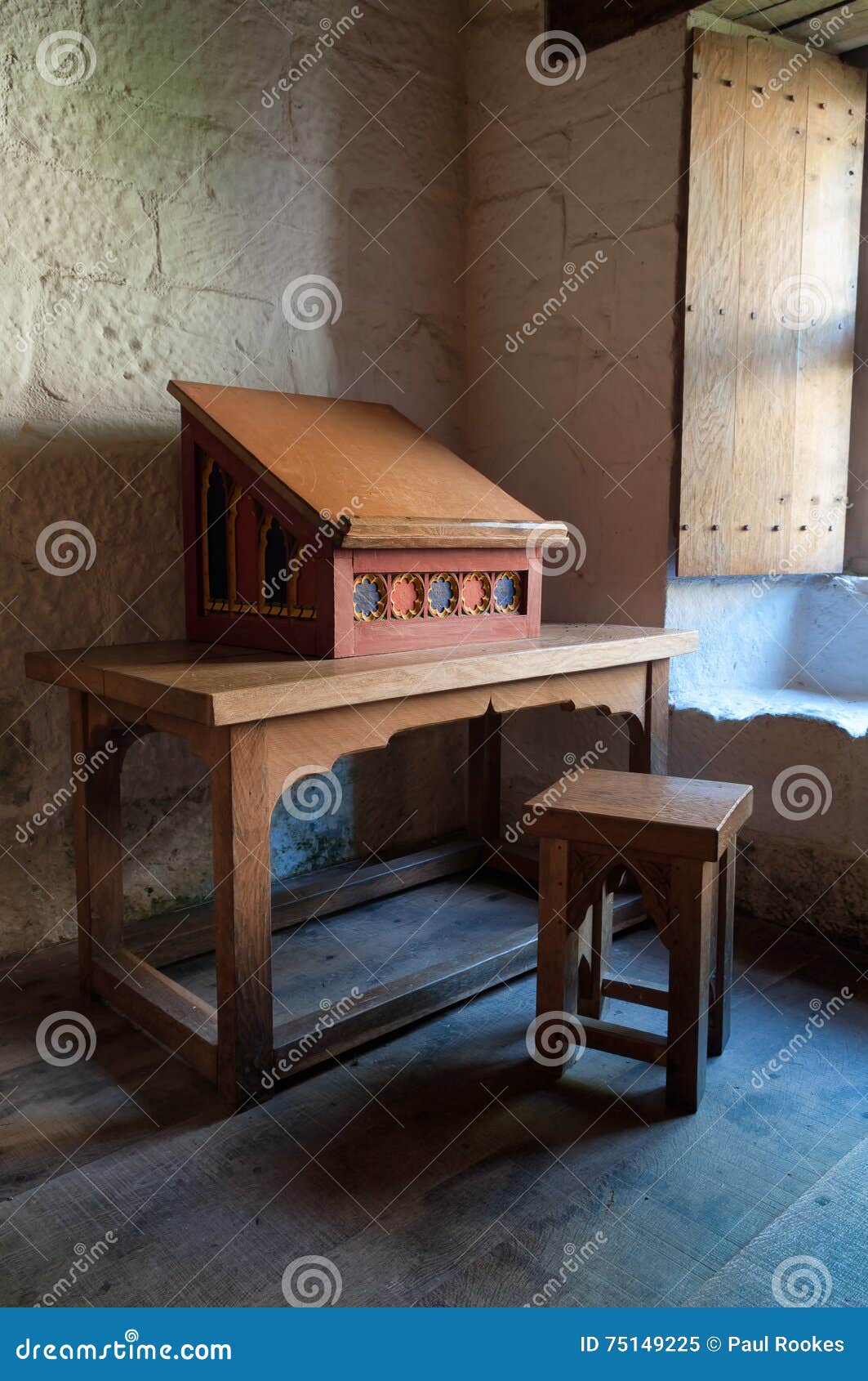 Carthusian Monk s Cell stock image. Image of desk, temple - 75149225