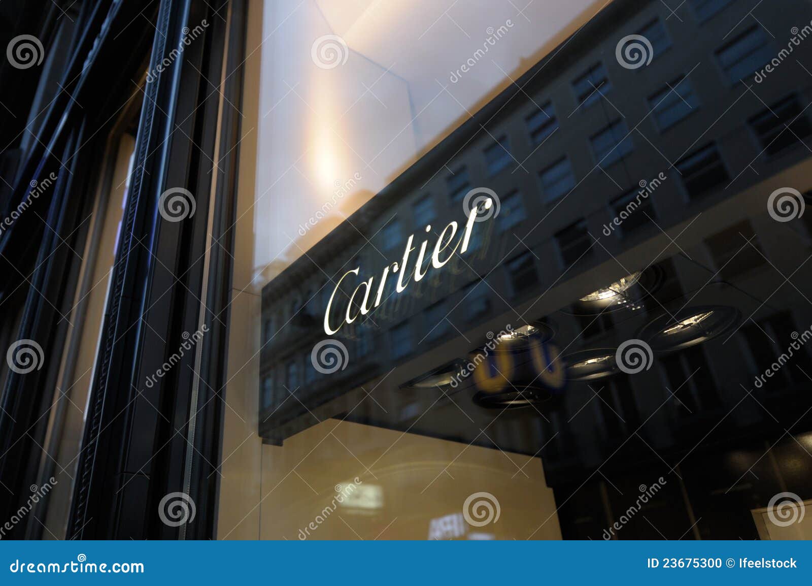 Cartier boutique logo editorial image. Image of life - 23675300