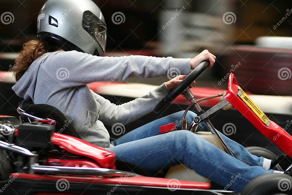 Carting stock image. Image of lady, fuel, assurance, sport - 1980855
