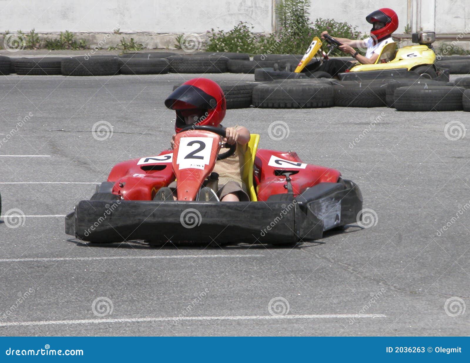 Carting cars on track stock image. Image of outdoors, child - 2036263