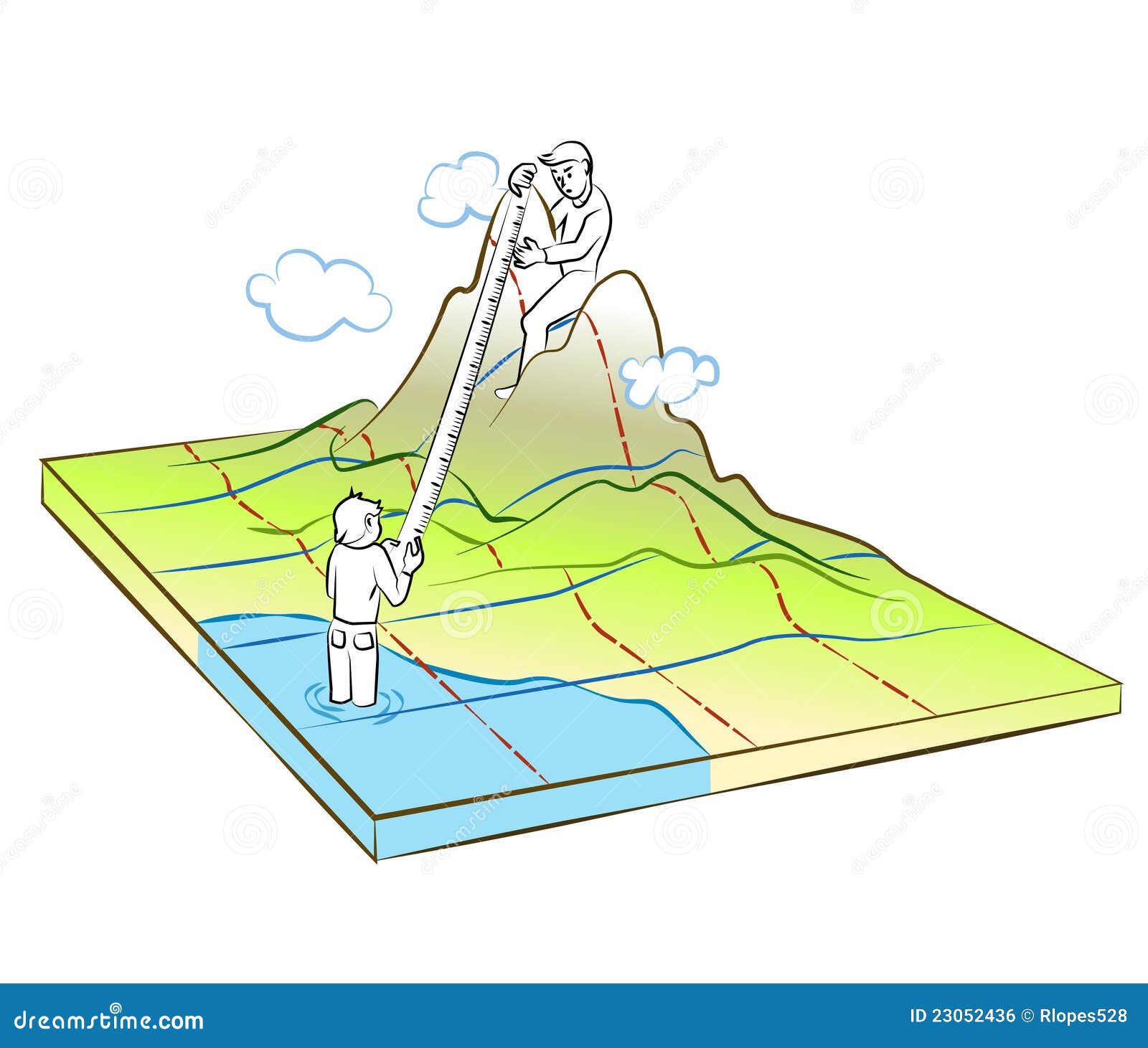 Cartographer Making A Map Vector Illustration | CartoonDealer.com #23052436 Cartographer Making A Map Vector Illustration | CartoonDealer.com #23052436