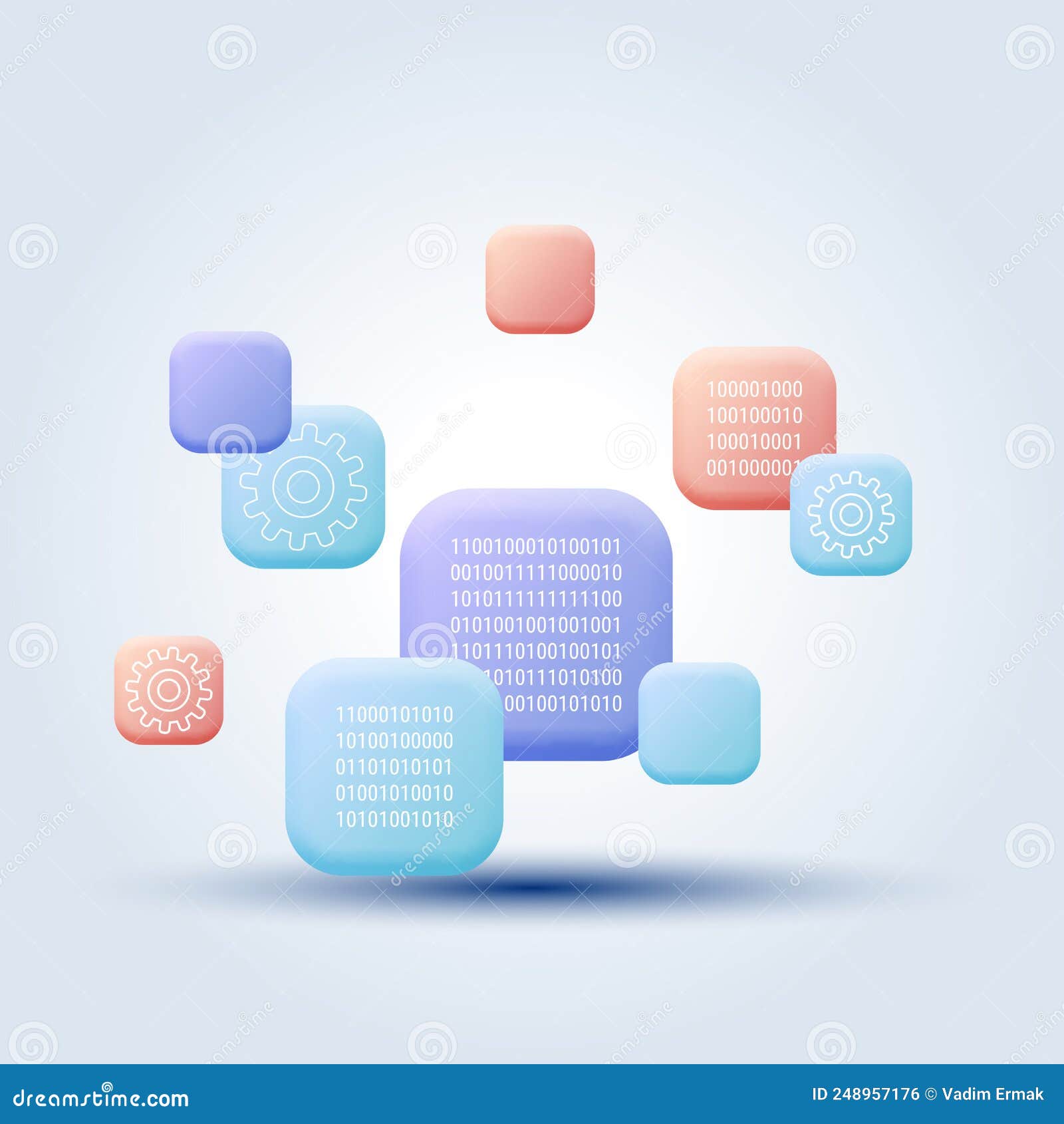 Cartographie-Vektor-Konzept Der Datenverarbeitung Vektor Abbildung ...