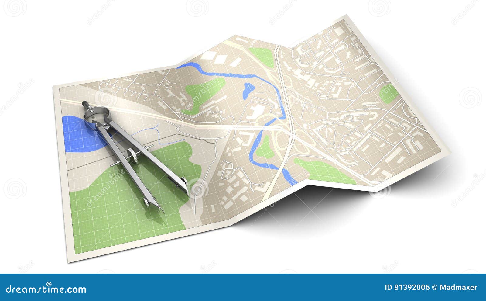 Cartography stock abbildung. Illustration von stahl, nearsighted - 81392006