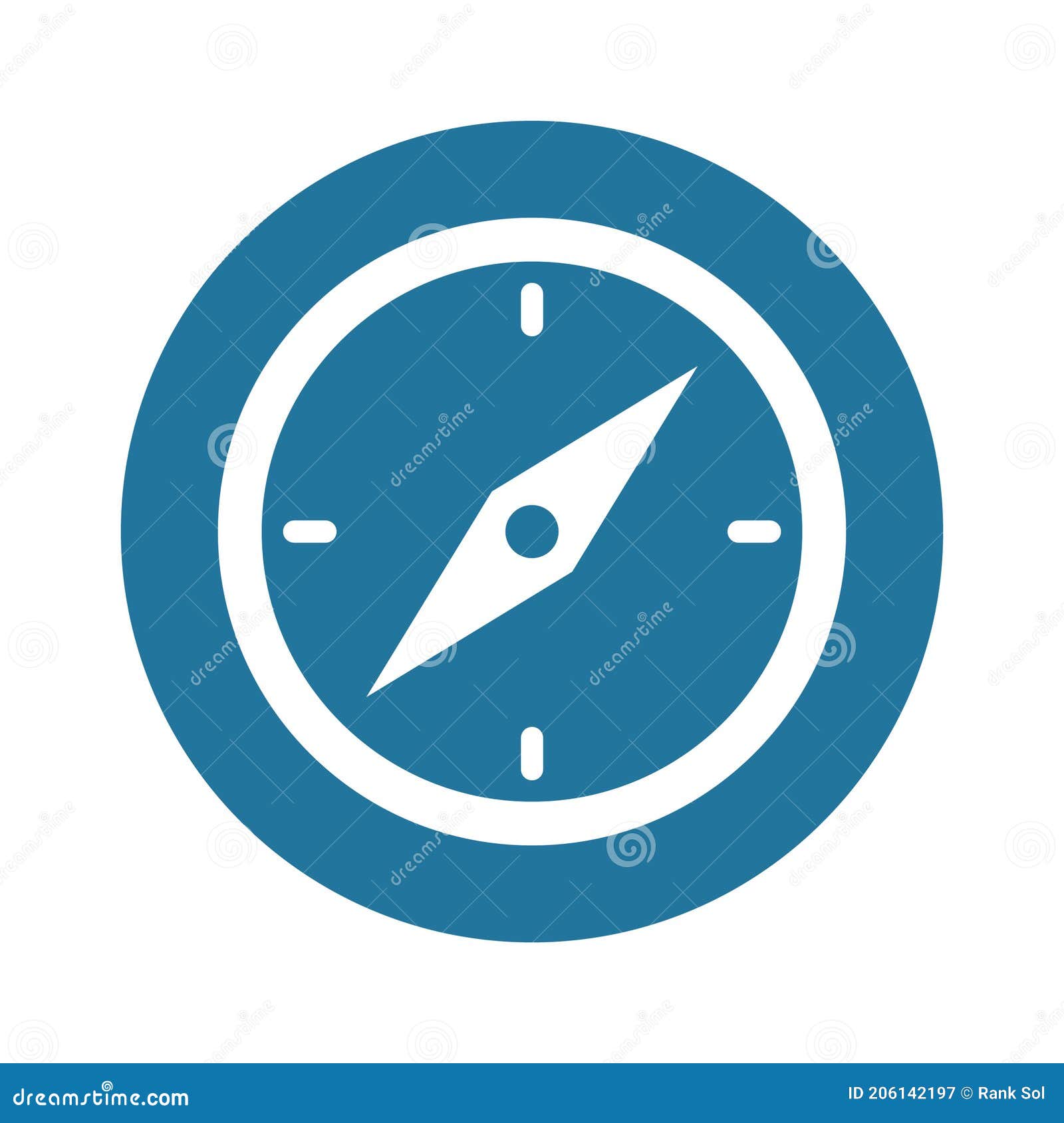 Cartography Compass Isolated Vector Icon Which Can Be Easily Modified ...
