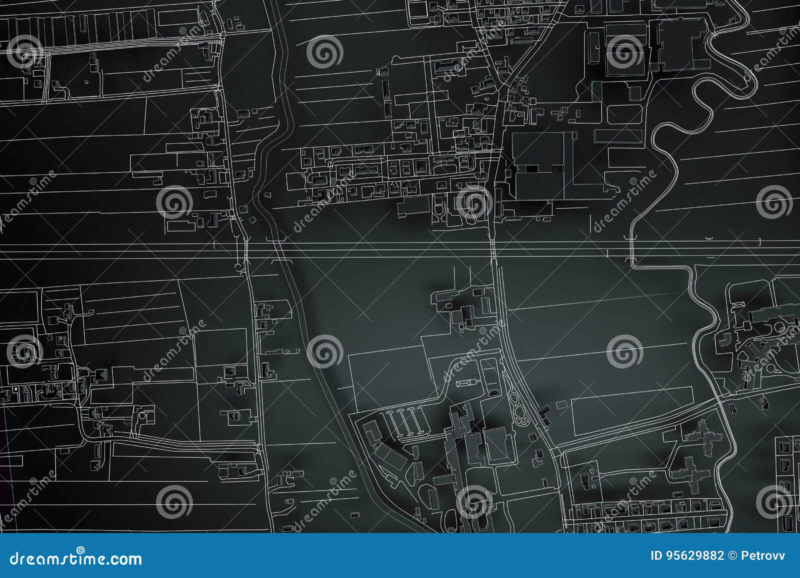 Cartography map city stock illustration. Illustration of transportation ...