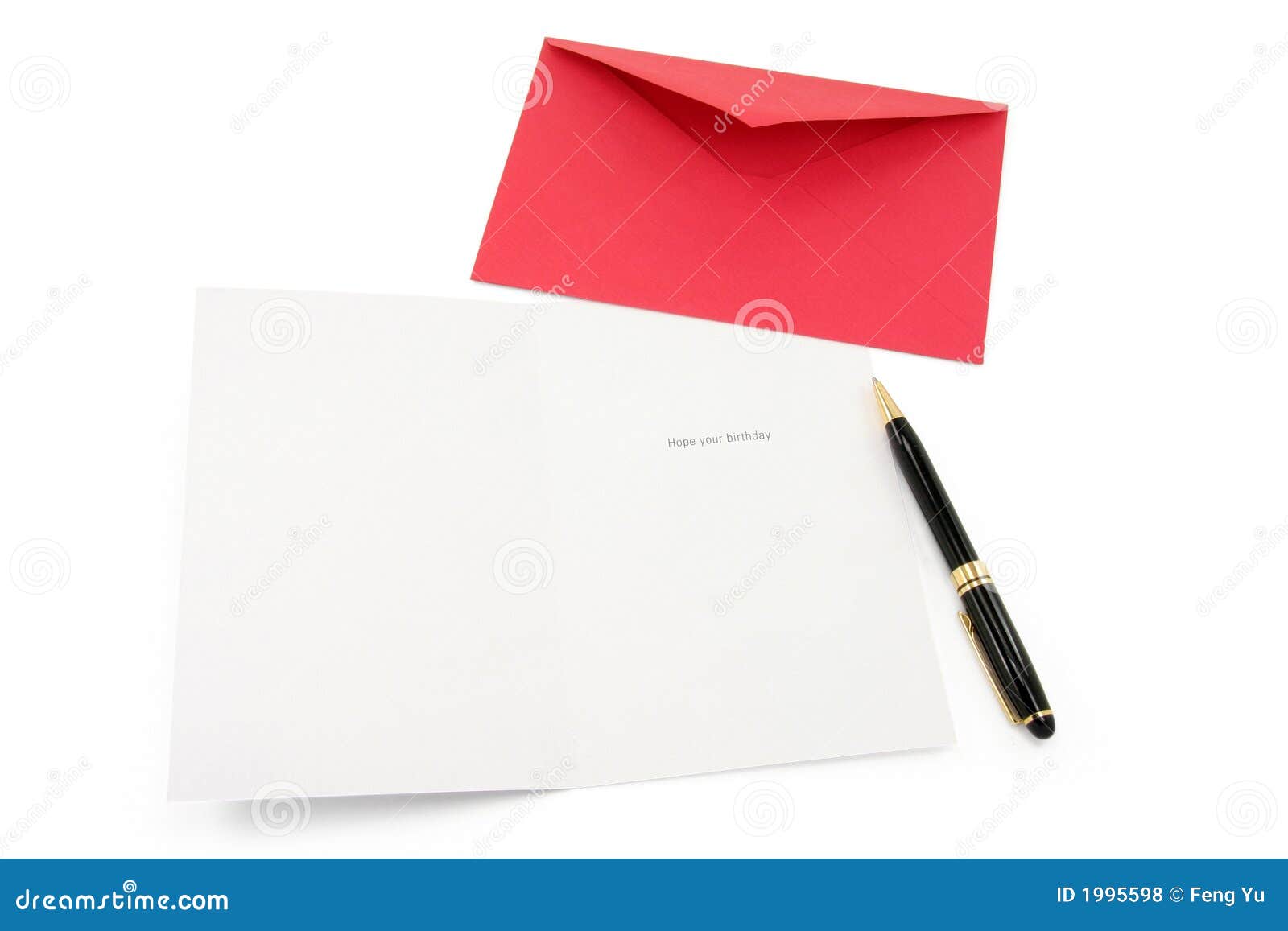 Cartolina D'auguri E Busta Rossa Fotografia Stock - Immagine di note ...