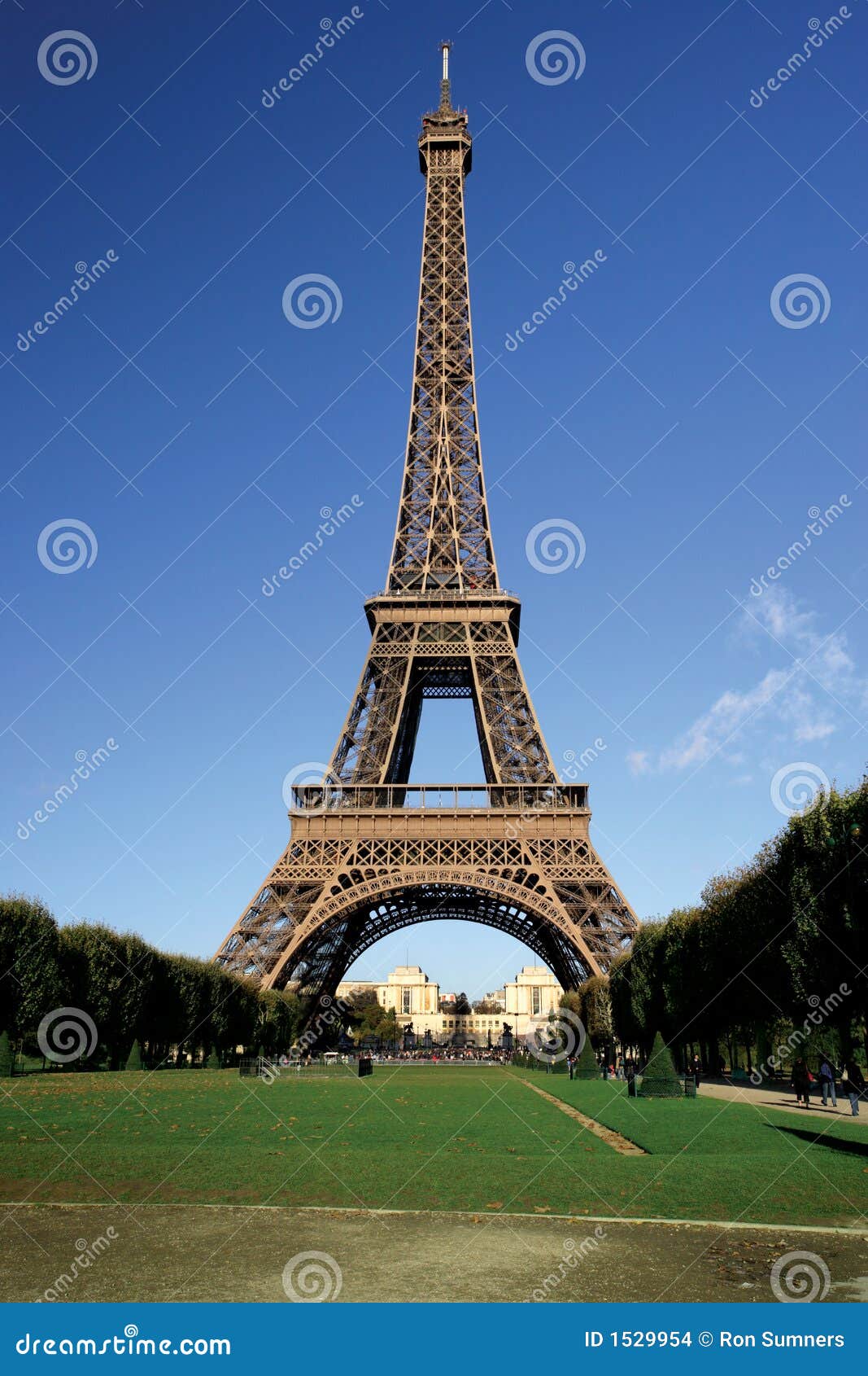Cartolina Della Torre Eiffel Fotografia Stock - Immagine di metallo ...