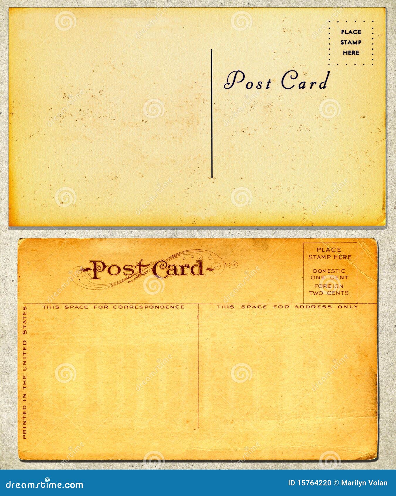 Cartoline dell'annata fotografia stock. Immagine di scheda - 15764220