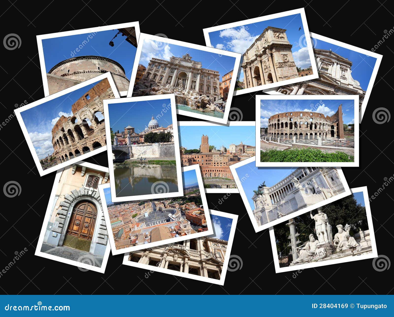 Cartoline di Roma immagine stock. Immagine di città, limiti - 28404169