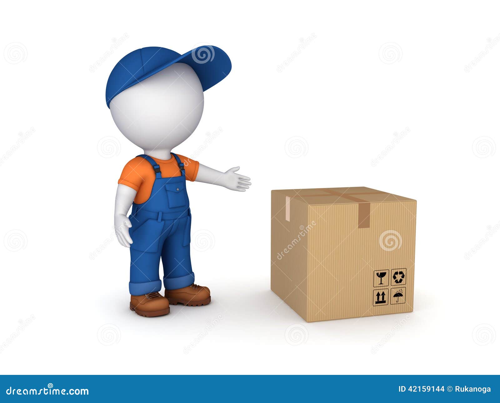 Carton box. stock illustration. Illustration of send - 42159144
