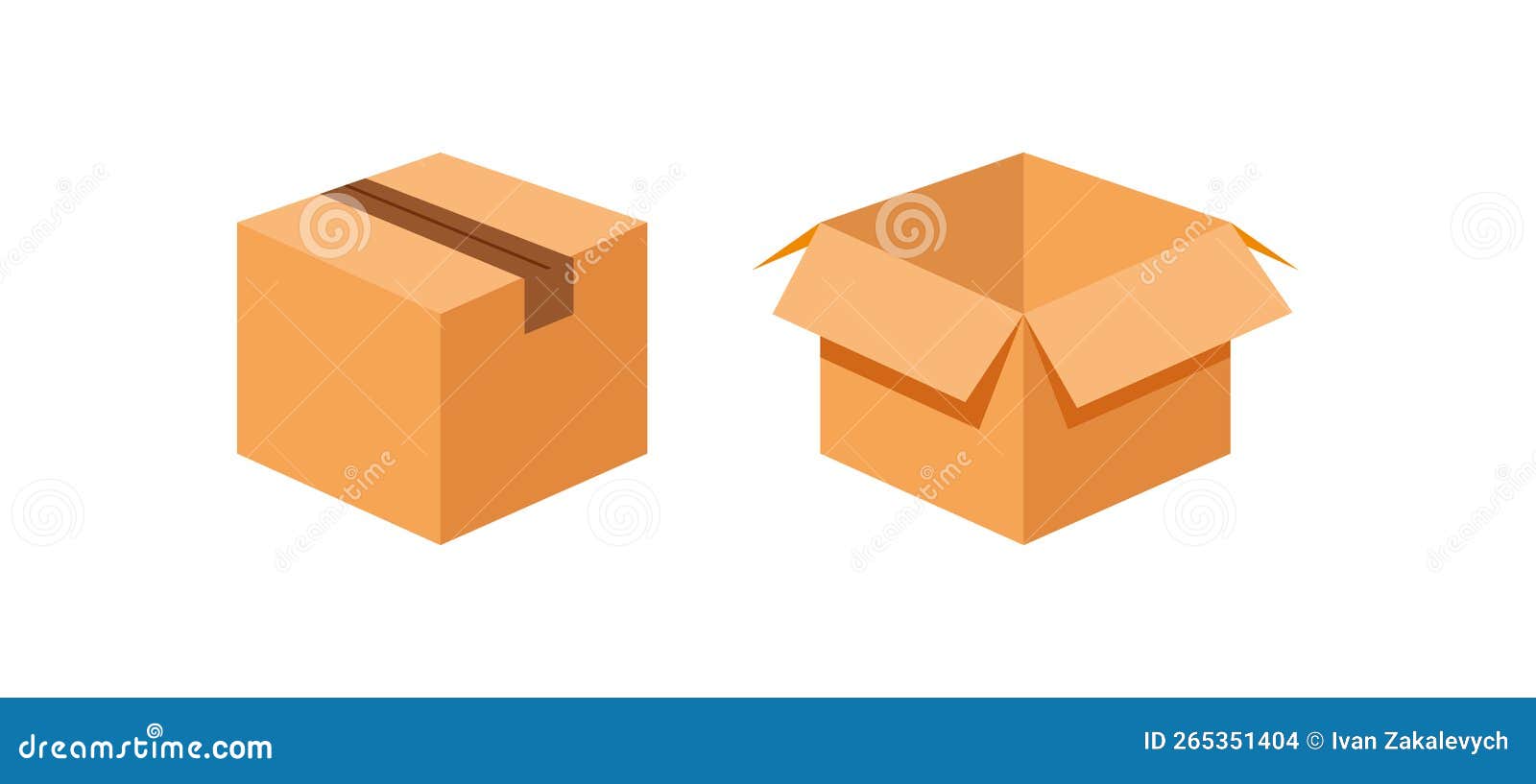 Carton Box Icon. Carton Cube Illustration Symbol Stock Vector ...