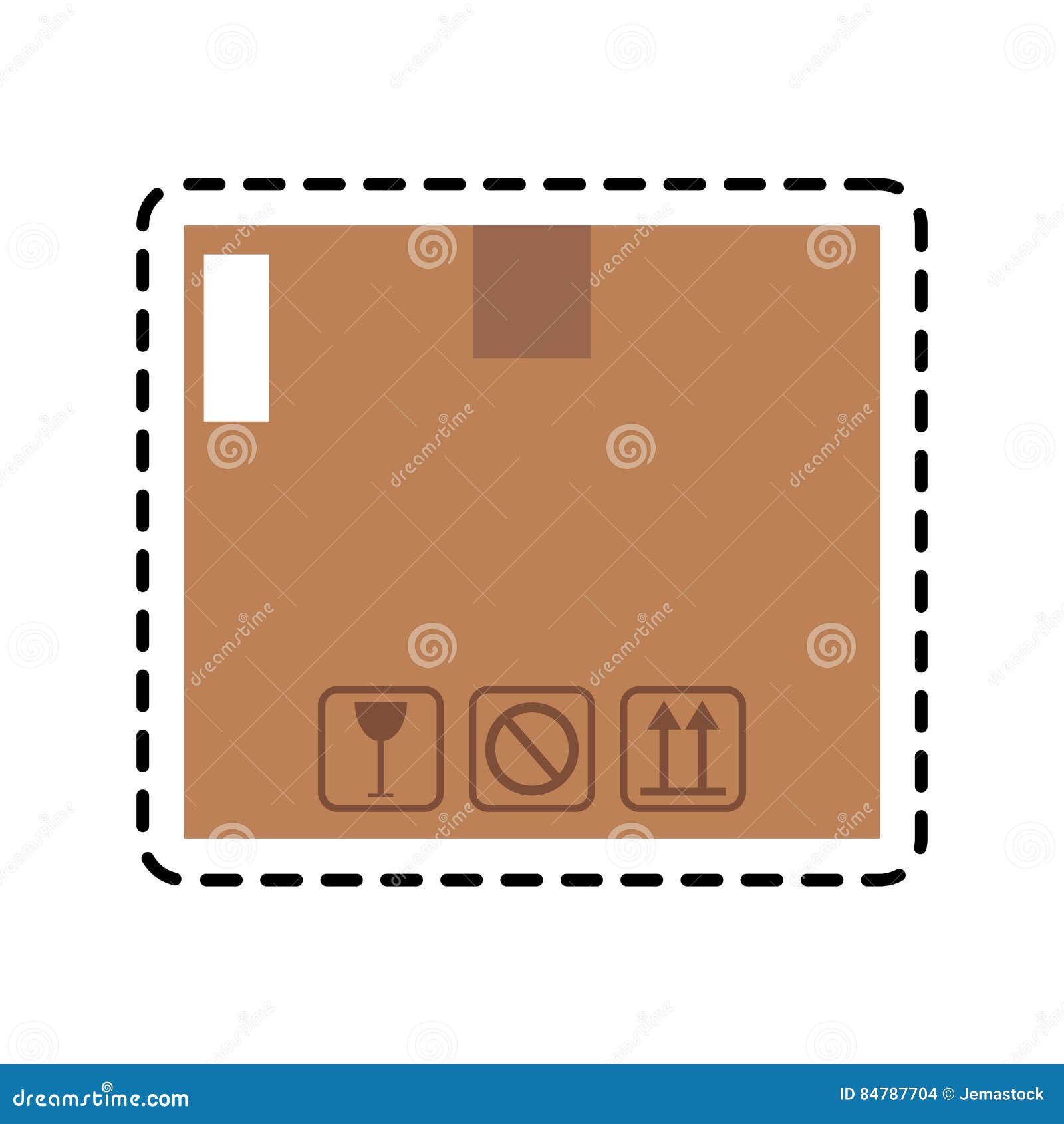 Carton box icon stock vector. Illustration of shipment - 84787704