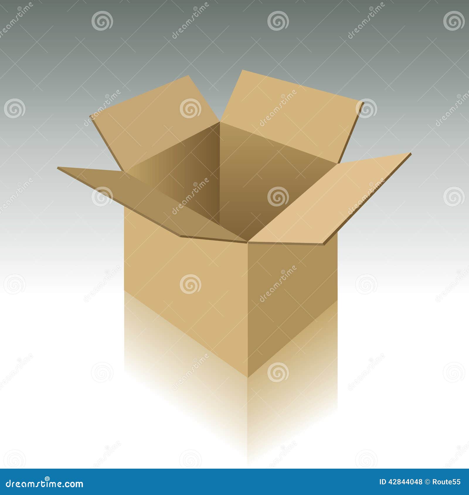 Carton box stock vector. Illustration of paperboard, paper - 42844048