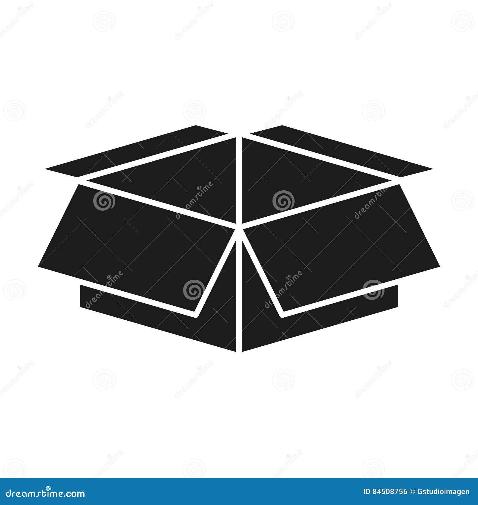 Carton box packing icon stock illustration. Illustration of single ...