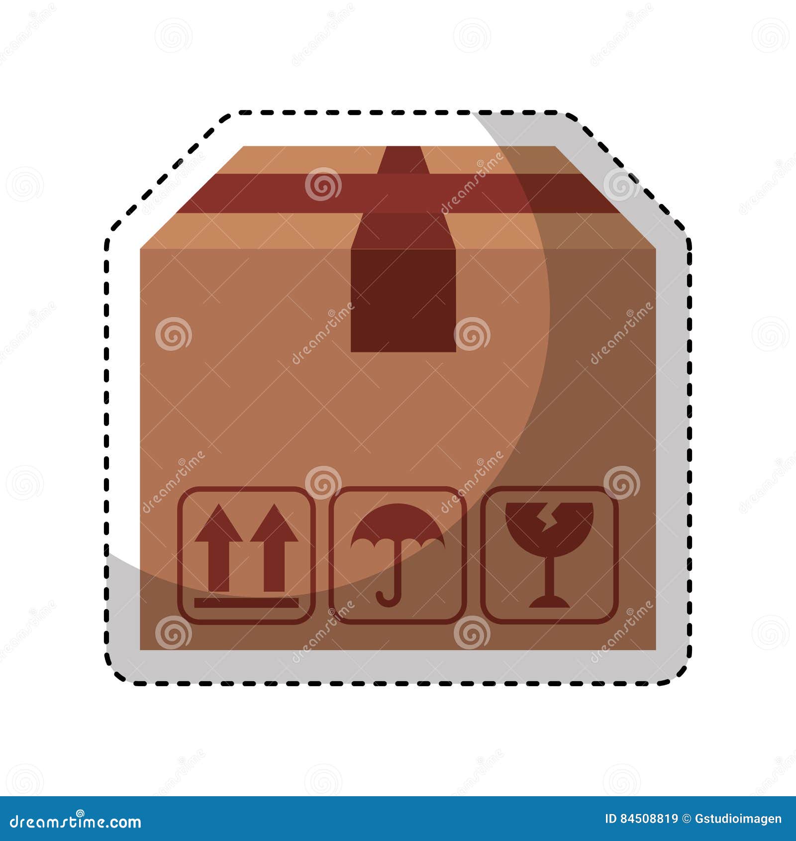 Carton box packing icon stock illustration. Illustration of ...